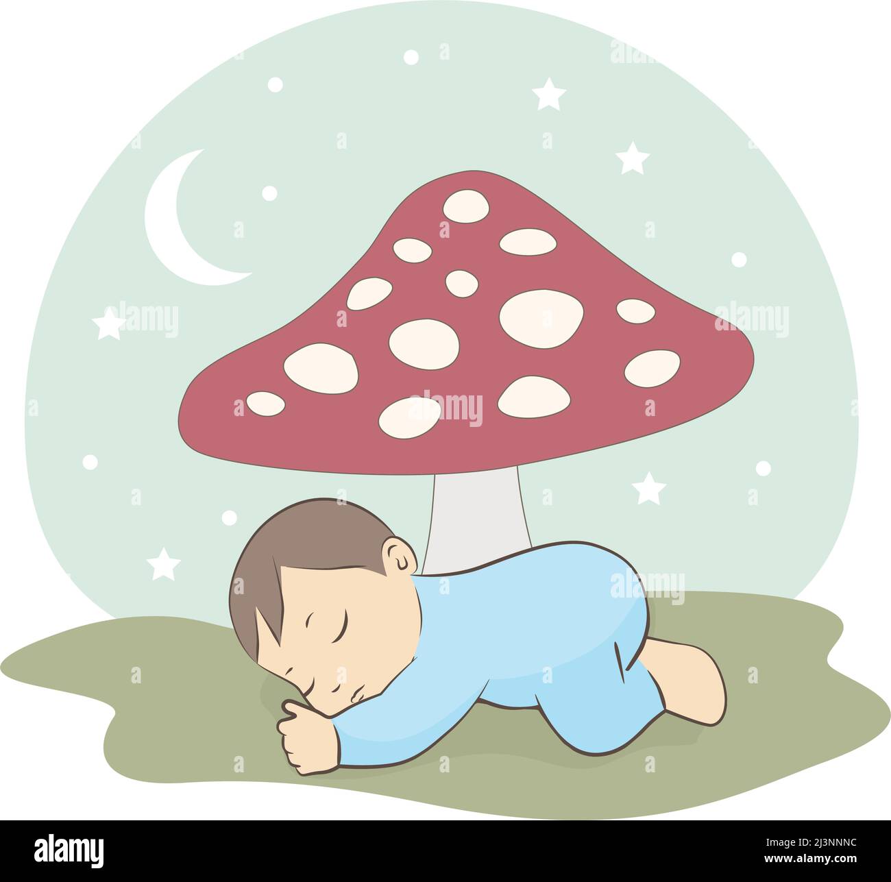 Night sleep kid Cut Out Stock Images & Pictures - Alamy