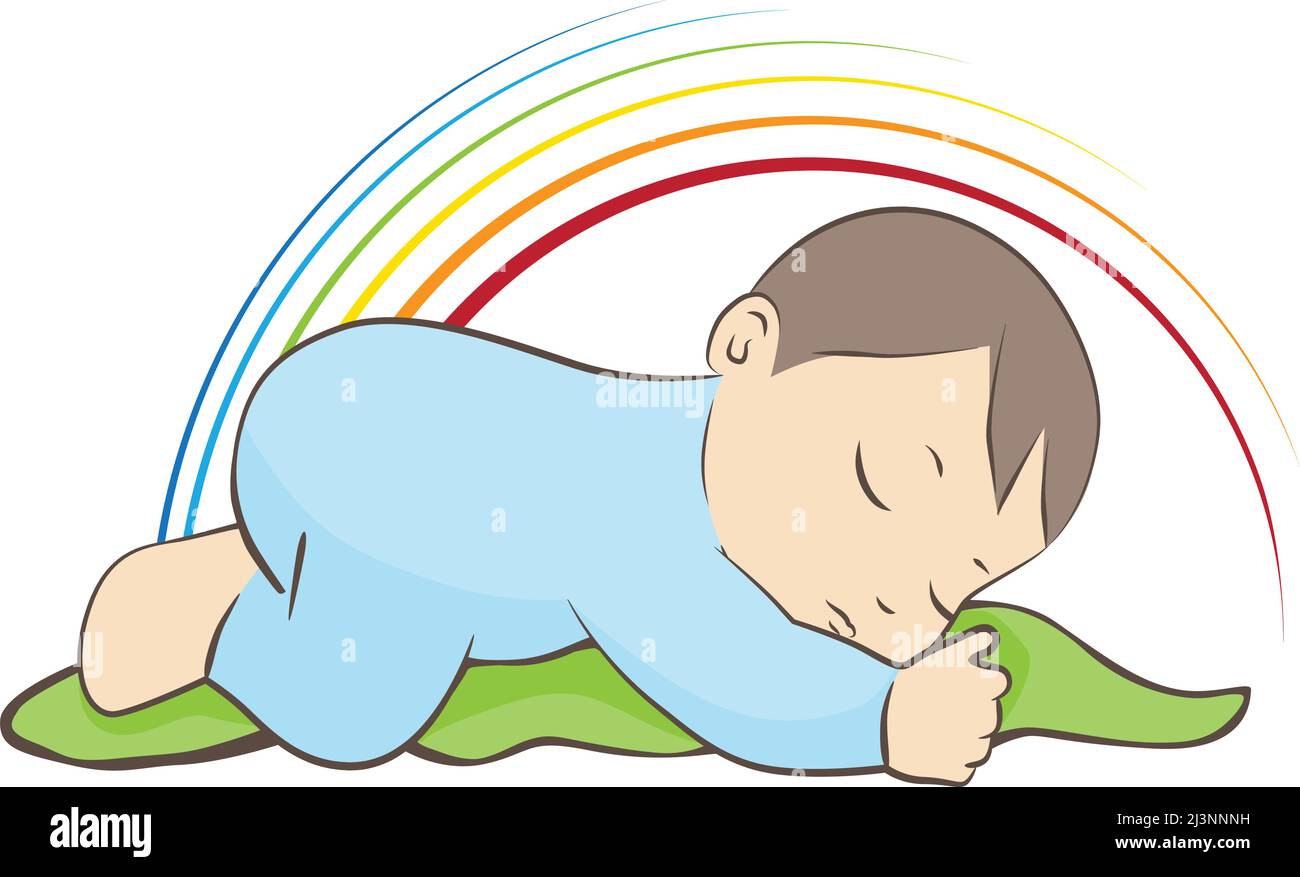 sleeping baby, vector Stock Vector Image & Art - Alamy