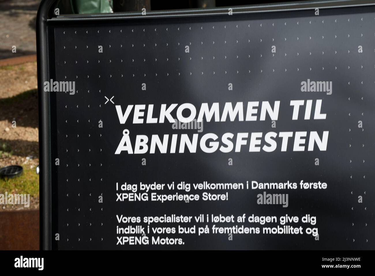 Copenhagen/Denmark/.09 April 2022/.Official lancering XPENG electrick ...