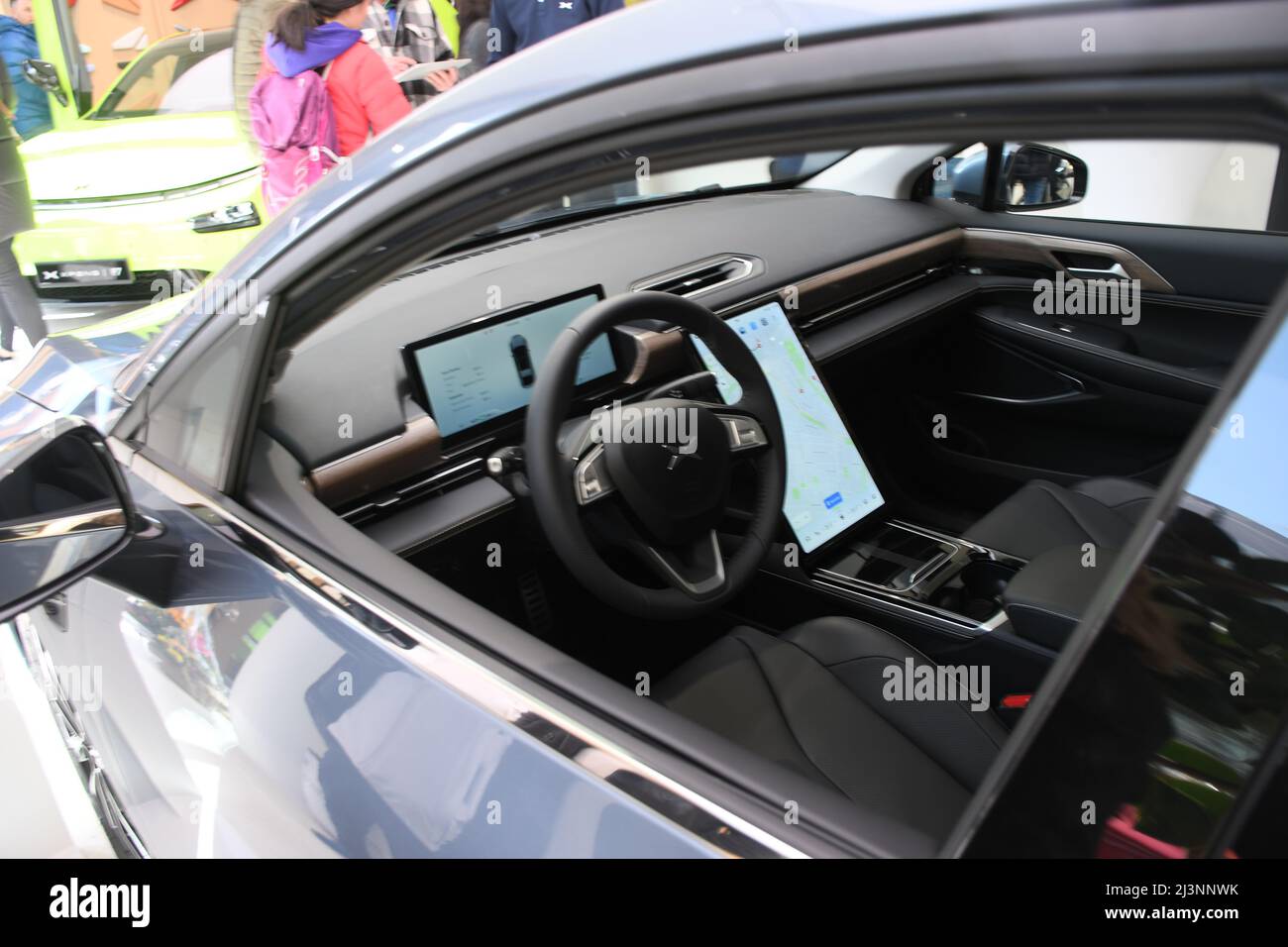 Copenhagen/Denmark/.09 April 2022/.Official lancering XPENG electrick ...