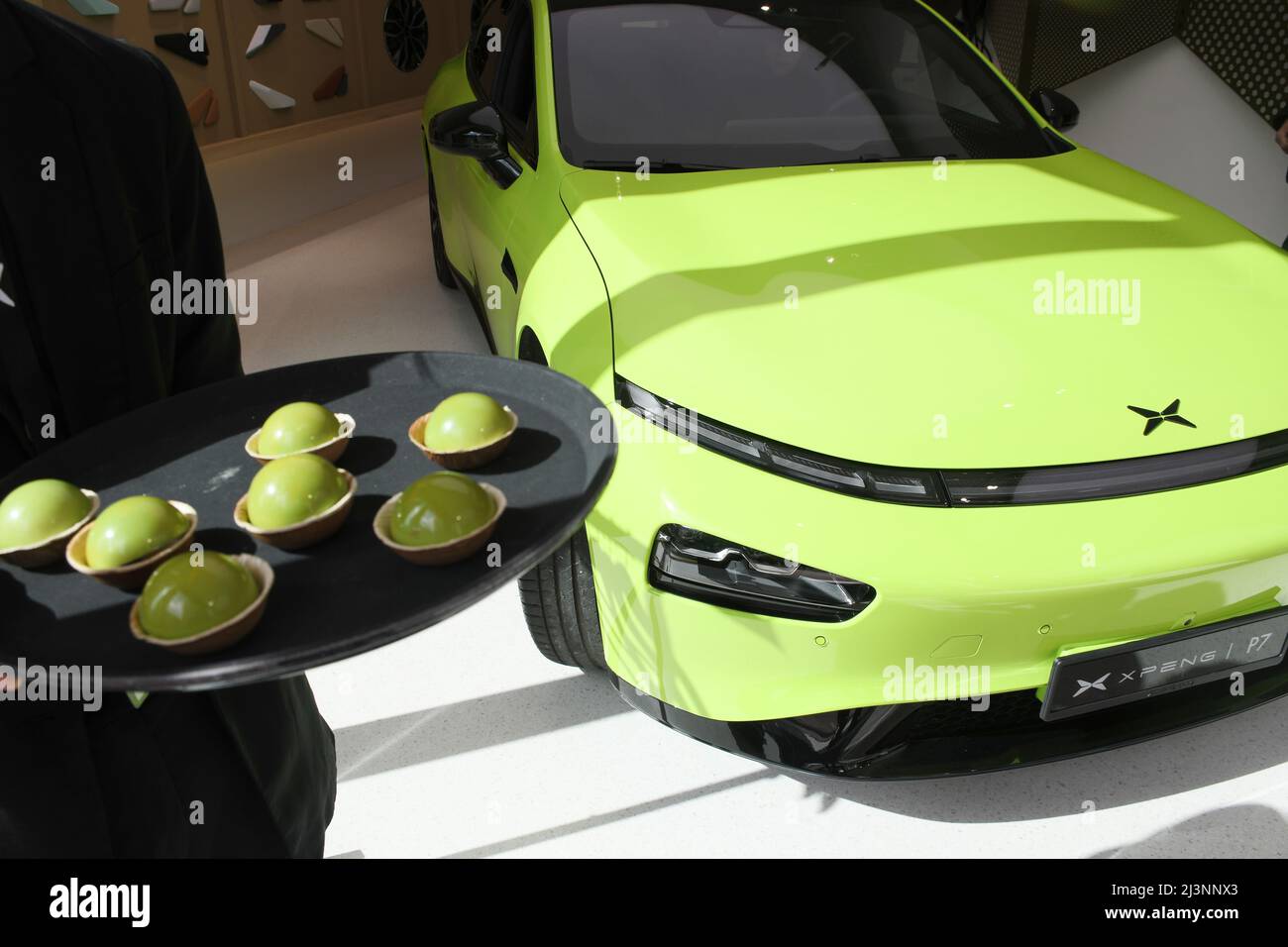 Copenhagen/Denmark/.09 April 2022/.Official lancering XPENG electrick ...