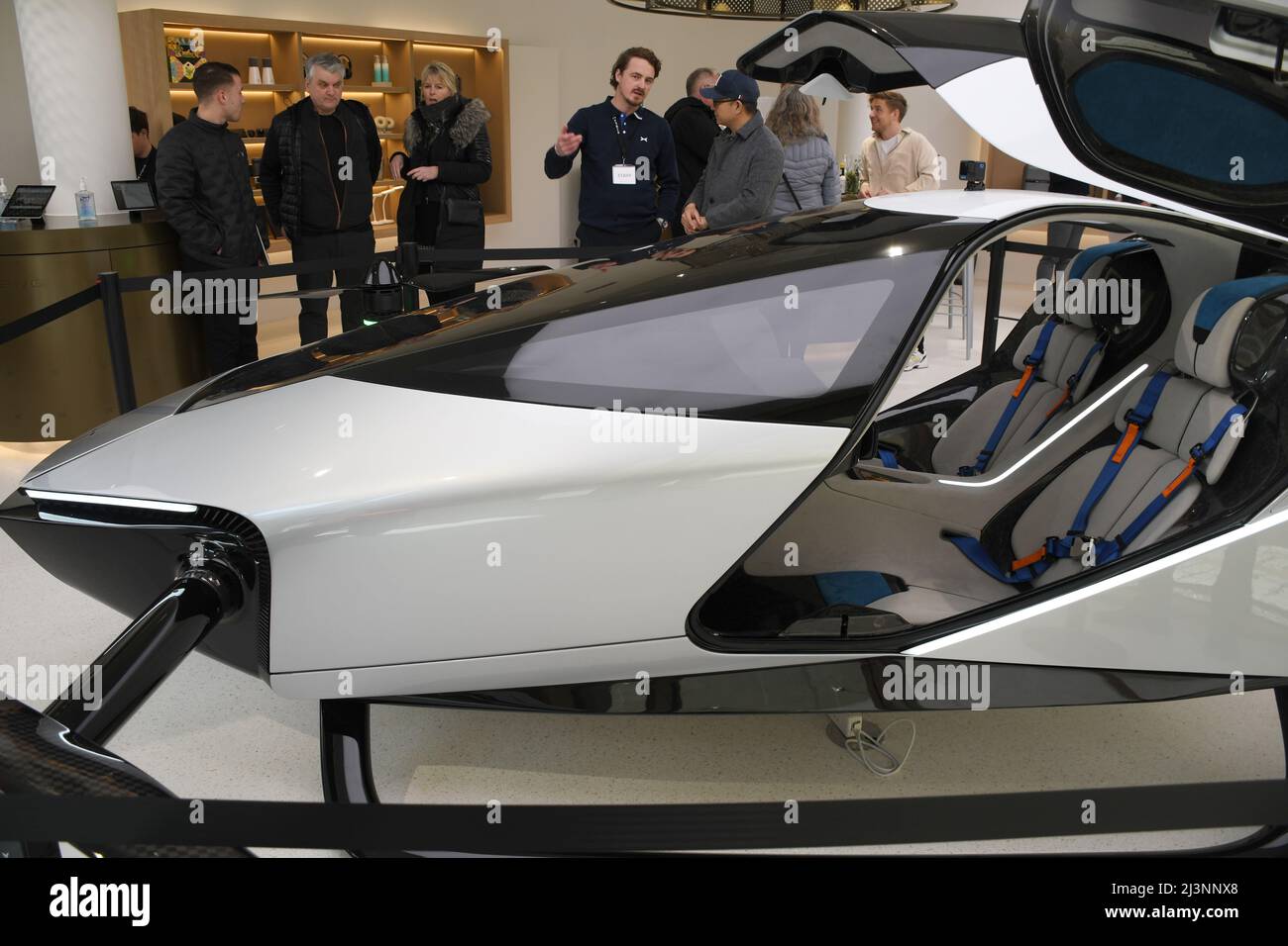 Copenhagen/Denmark/.09 April 2022/.Official lancering XPENG electrick ...