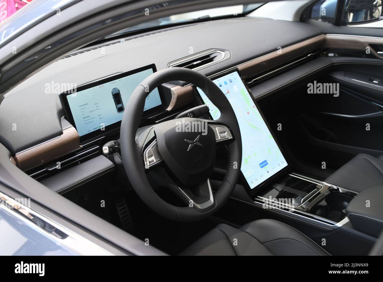 Copenhagen/Denmark/.09 April 2022/.Official lancering XPENG electrick ...