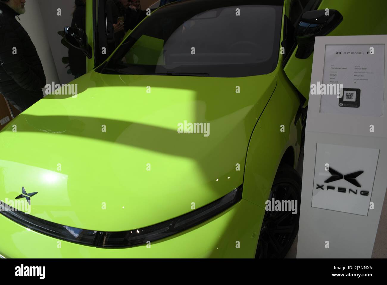 Copenhagen/Denmark/.09 April 2022/.Official lancering XPENG electrick ...
