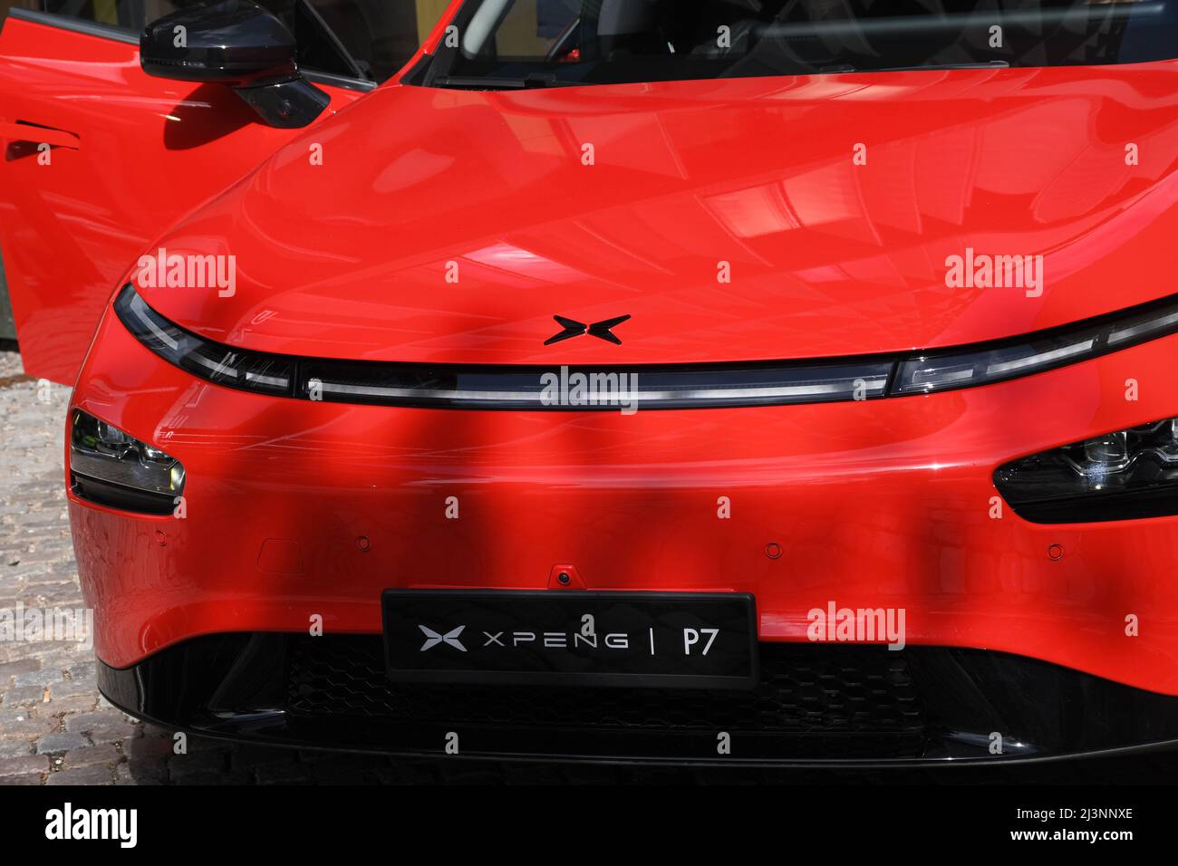 Copenhagen/Denmark/.09 April 2022/.Official lancering XPENG electrick ...