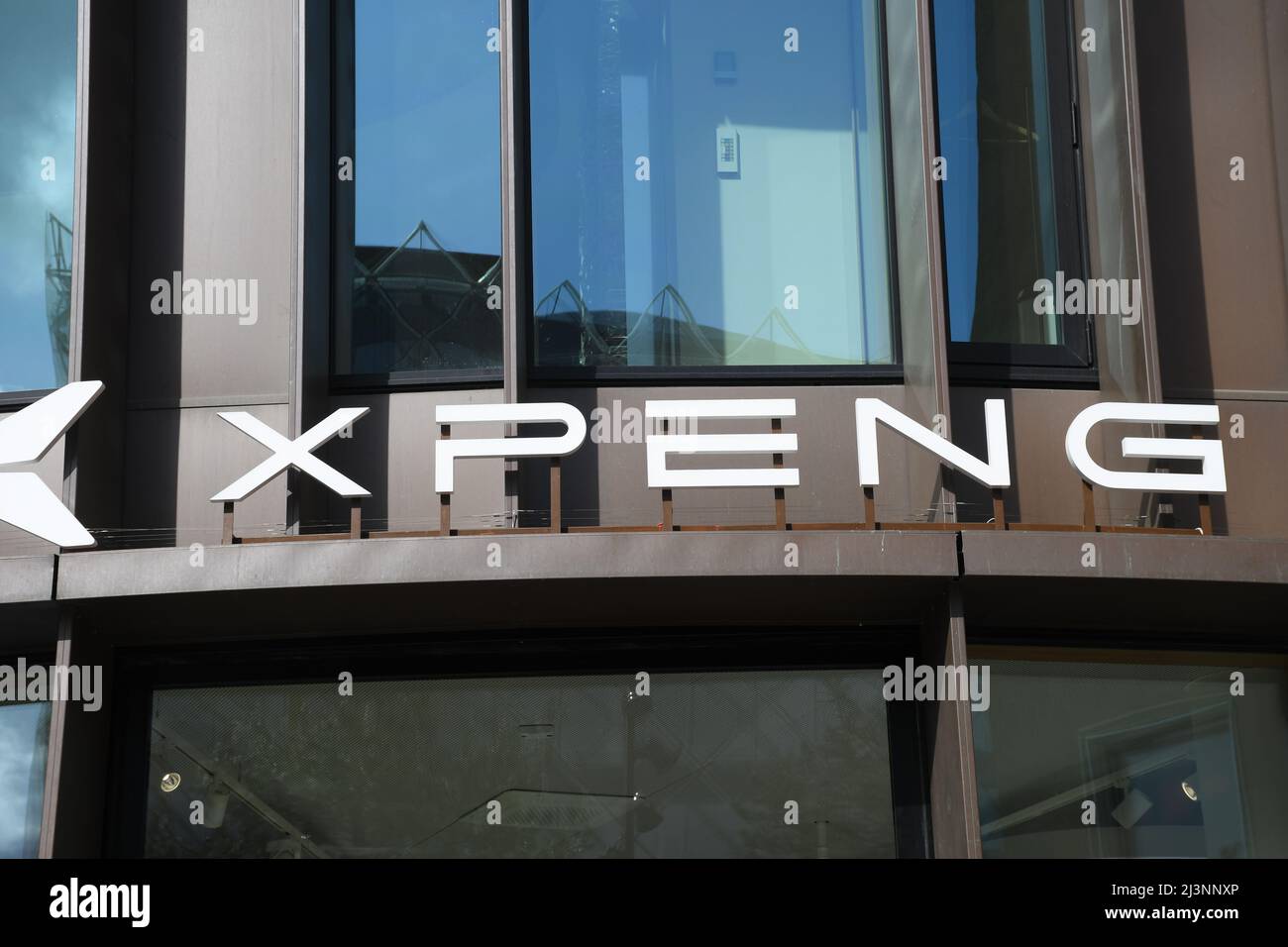 Copenhagen/Denmark/.09 April 2022/.Official lancering XPENG electrick ...