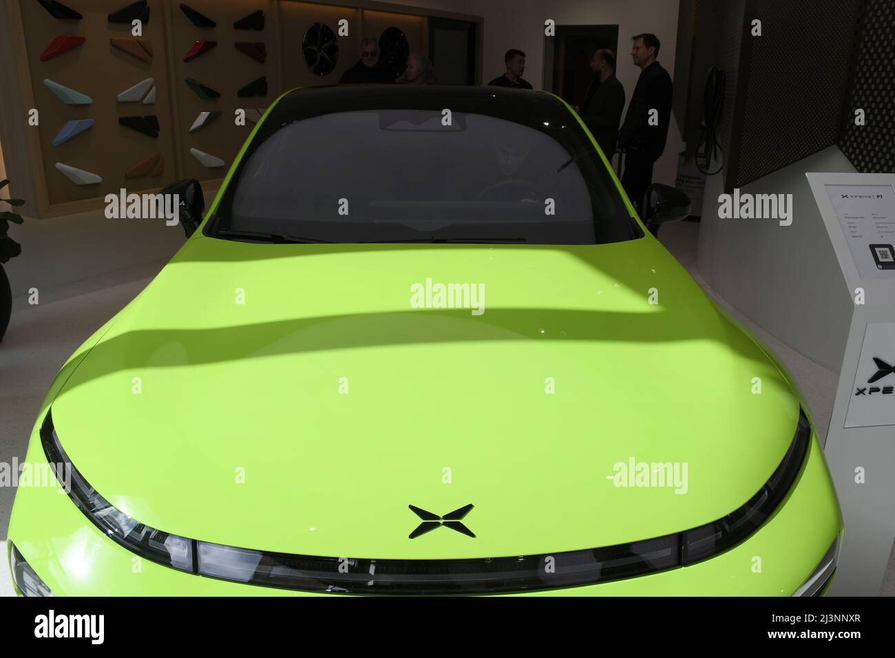 Copenhagen/Denmark/.09 April 2022/.Official lancering XPENG electrick ...