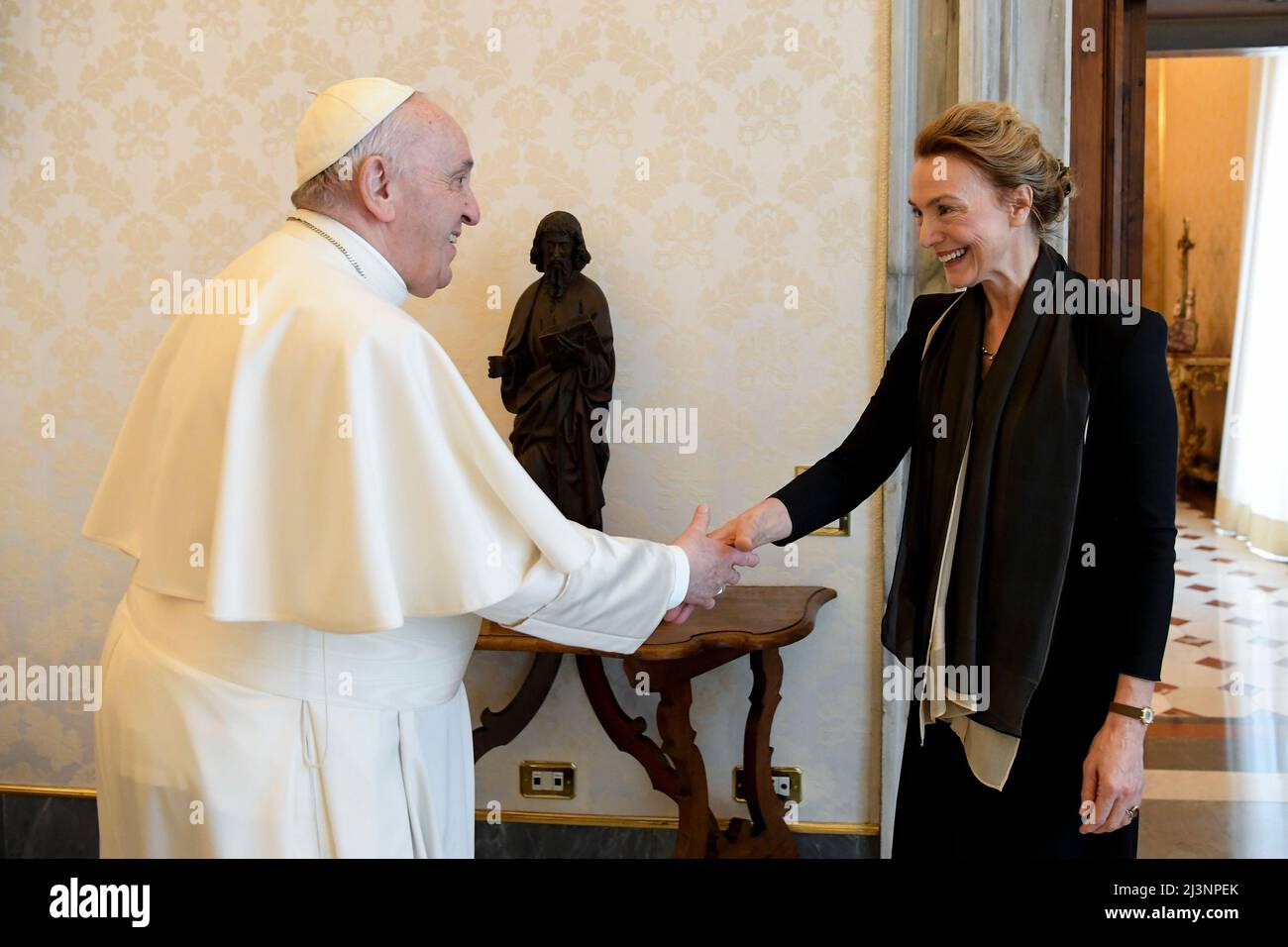 Vatican. 09th Apr, 2022. Italy, Rome, Vatican, 2022/04/09.Pope Francis ...