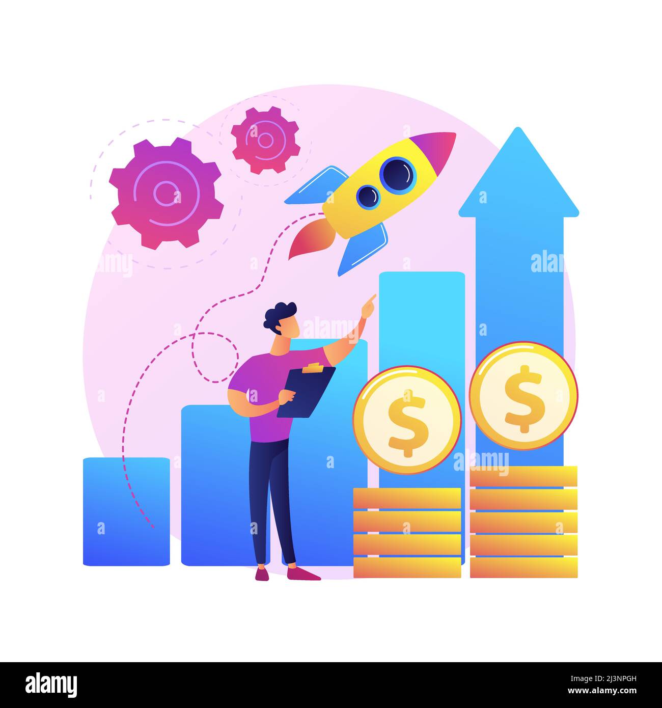 Boost sales abstract concept vector illustration. Promote product ... Boost sales abstract concept vector illustration. Promote product ...
