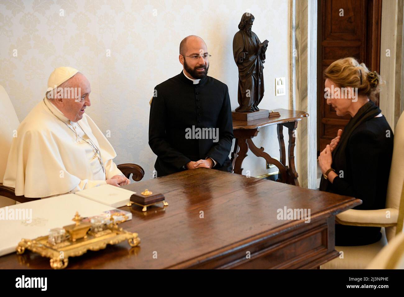 Vatican. 09th Apr, 2022. Italy, Rome, Vatican, 2022/04/09.Pope Francis ...