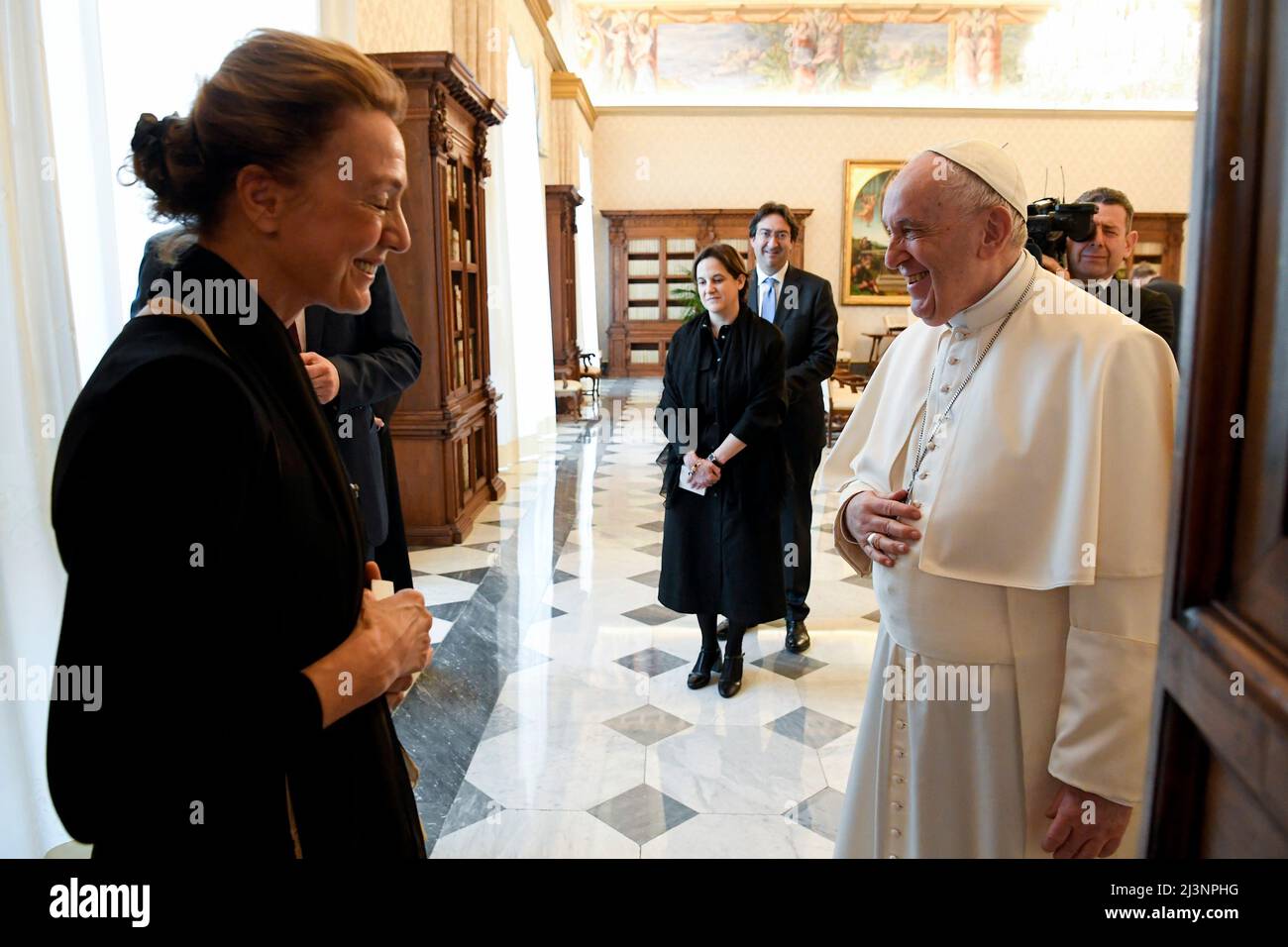 Vatican. 09th Apr, 2022. Italy, Rome, Vatican, 2022/04/09.Pope Francis ...