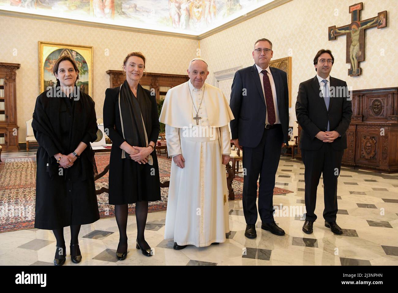 Vatican. 09th Apr, 2022. Italy, Rome, Vatican, 2022/04/09.Pope Francis ...