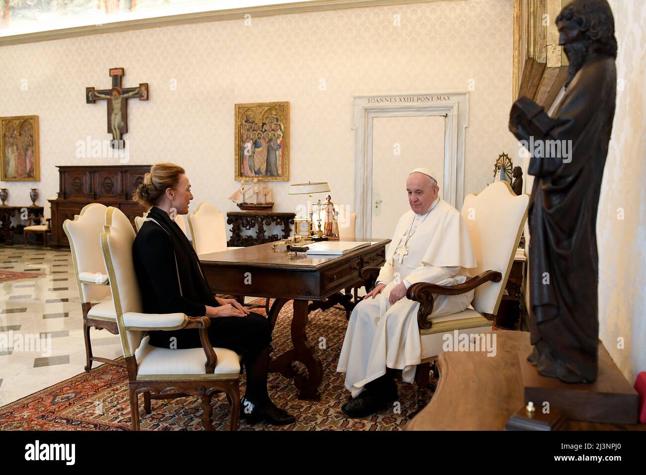 Vatican. 09th Apr, 2022. Italy, Rome, Vatican, 2022/04/09.Pope Francis ...
