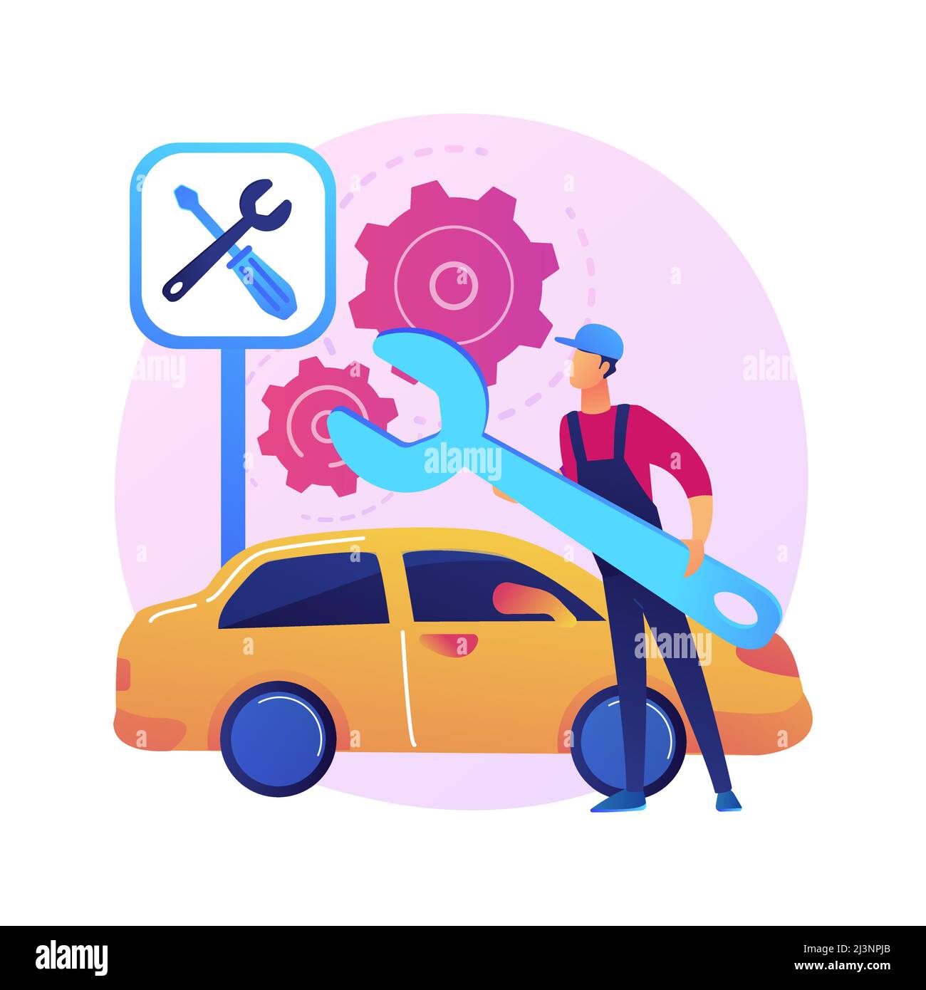 Vehicle maintenance business abstract Cut Out Stock Images & Pictures ...