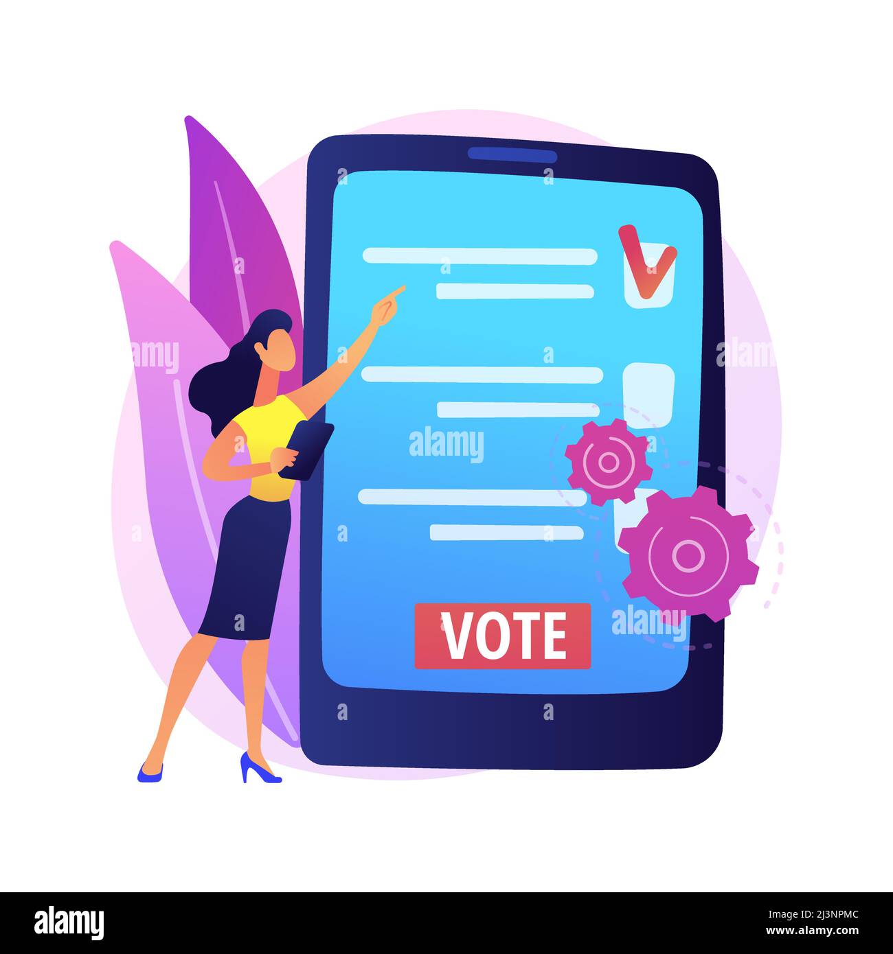Electronic voting machine Cut Out Stock Images & Pictures - Alamy