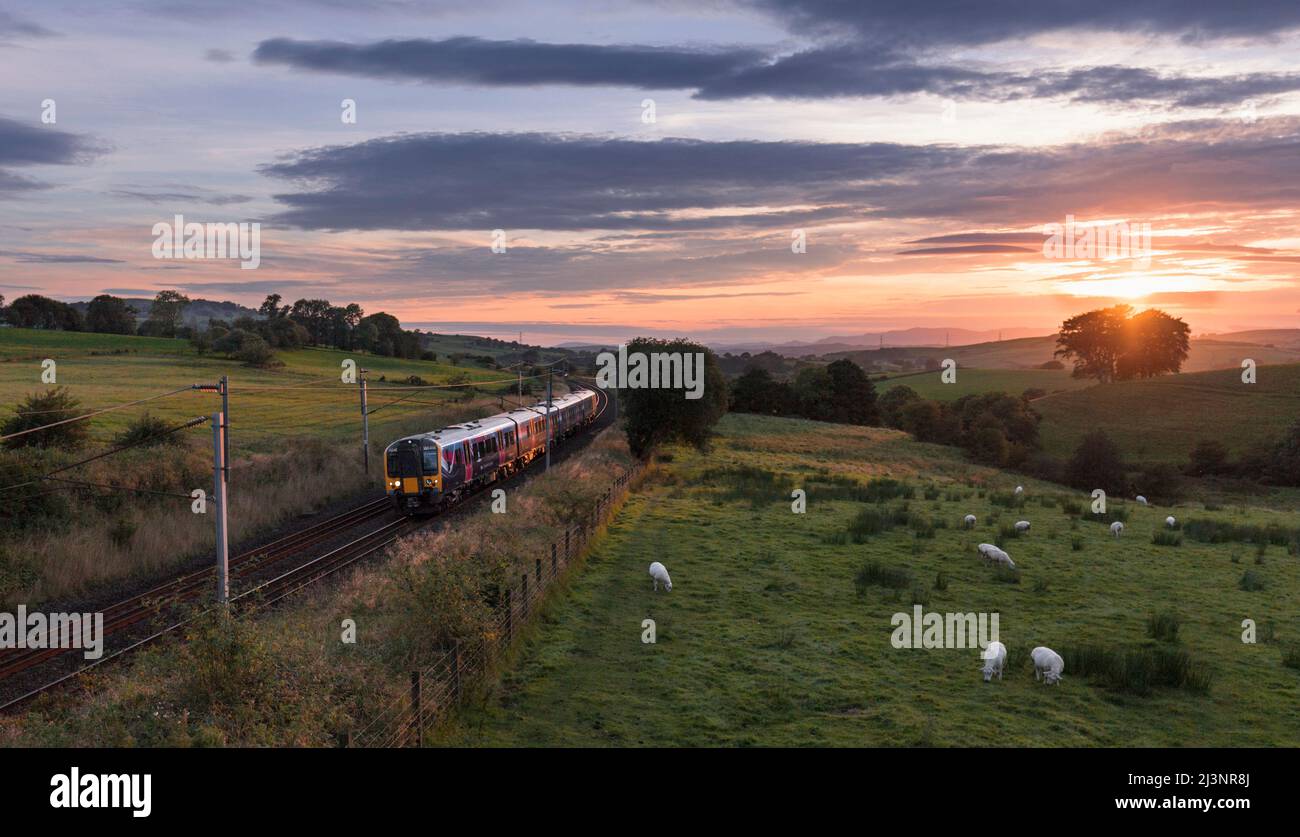 A First Transpennine Express class 350 train passes Lambrigg, Cumbria ...