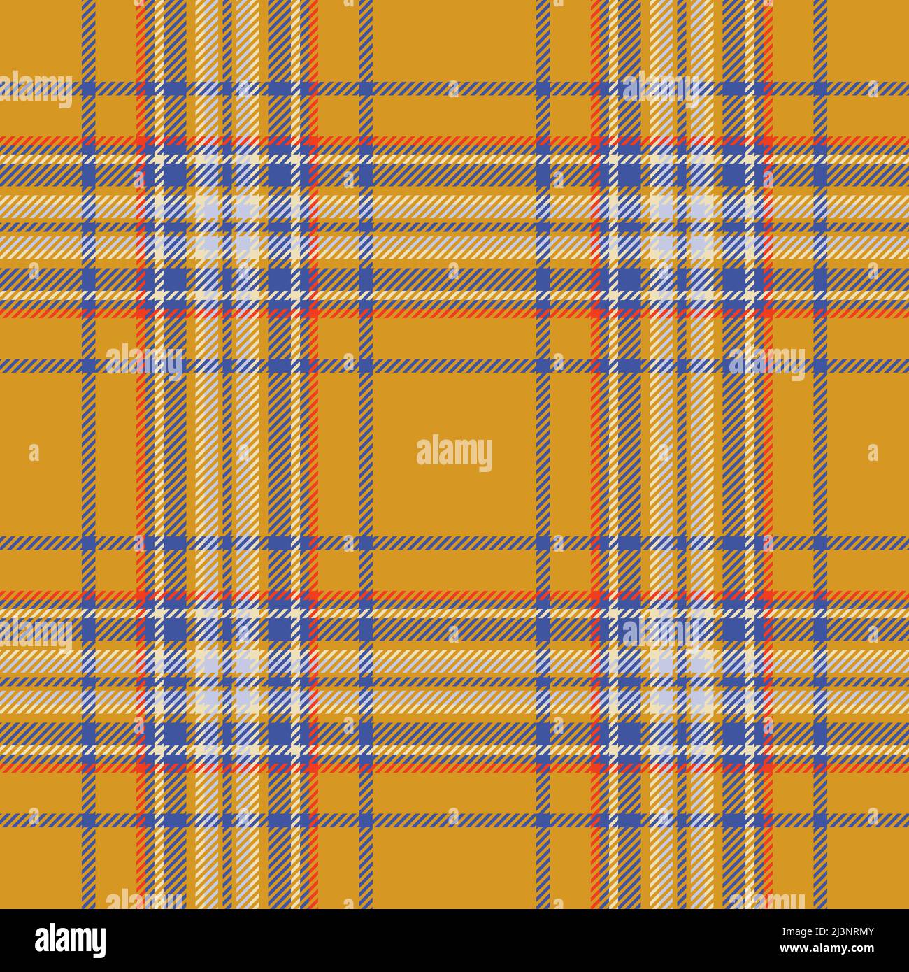 Plaid seamless pattern in orange. Check fabric texture. Vector textile ...