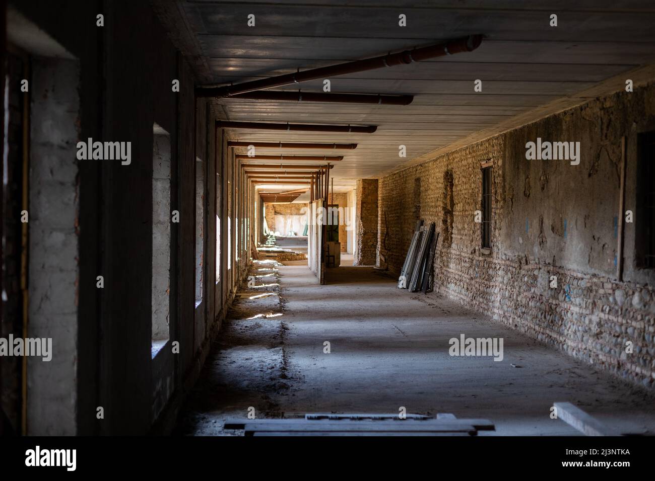 Long corridor high ceiling in hi-res stock photography and images - Alamy