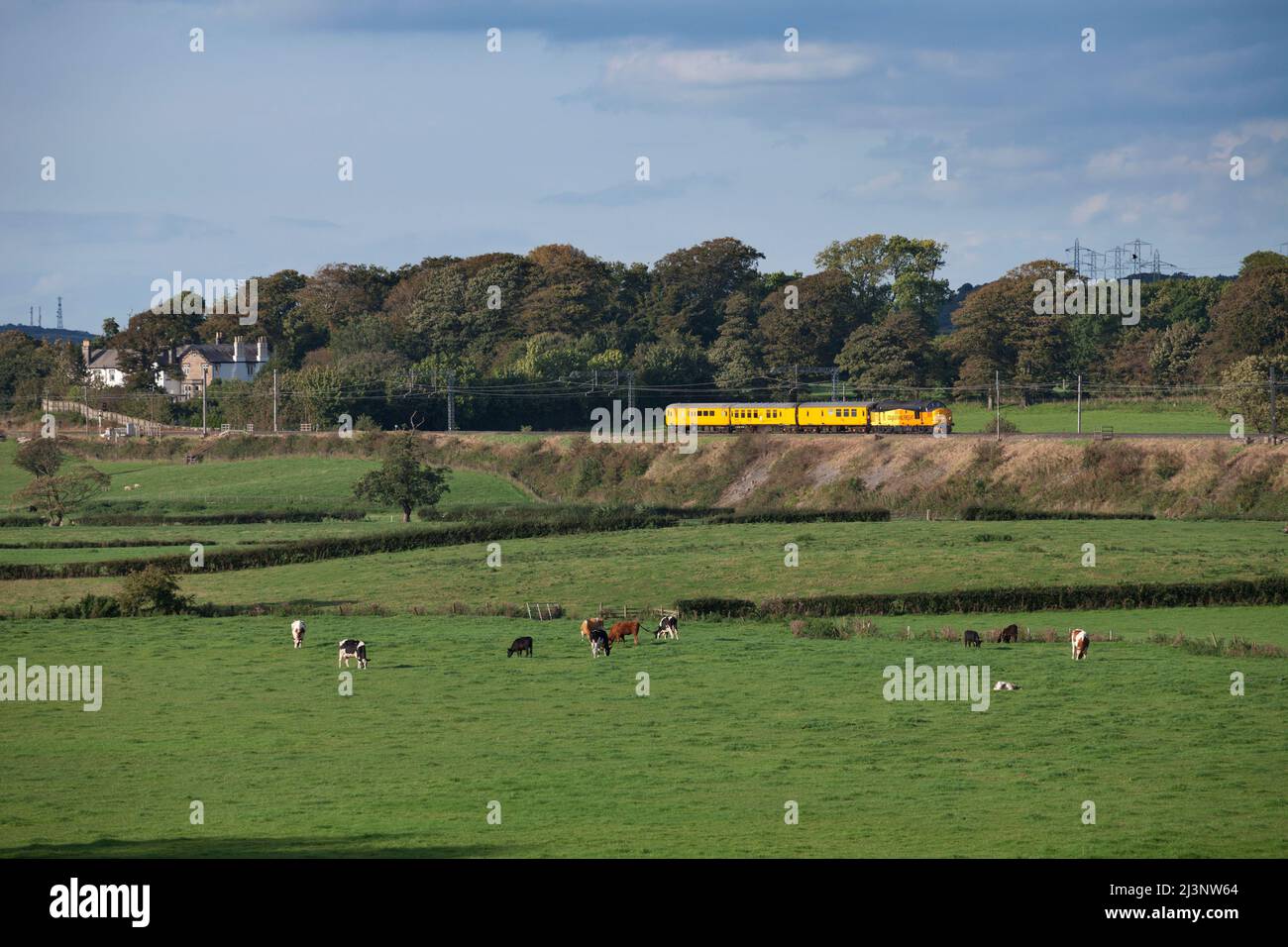 Colas Railfreight class 37 diesel locomotive 37219 propelling a Network ...