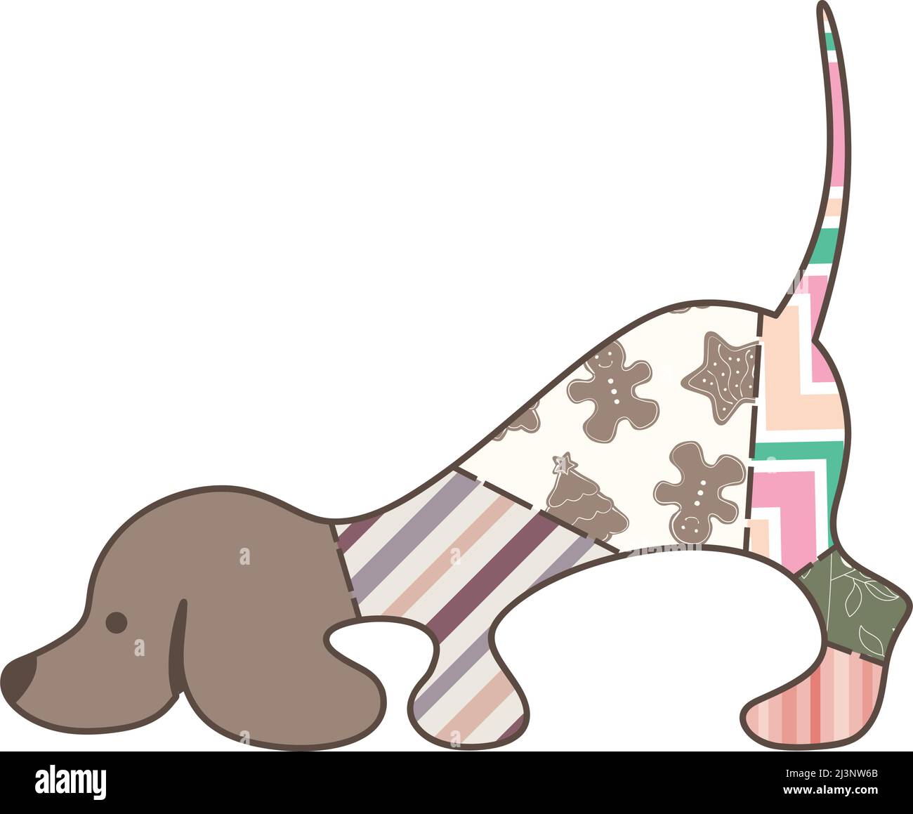 Patchwork toy animal Stock Vector Image & Art - Alamy