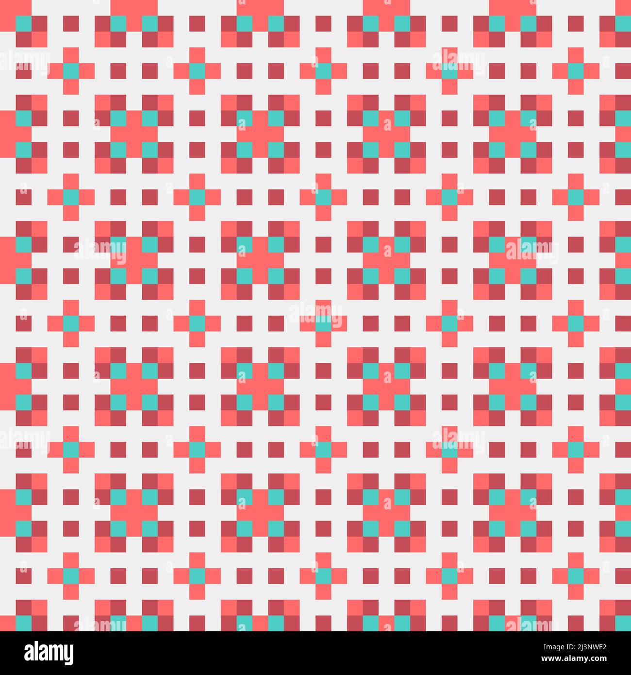 Abstract Cross Pattern Dotted Generative Computational Art Illustration