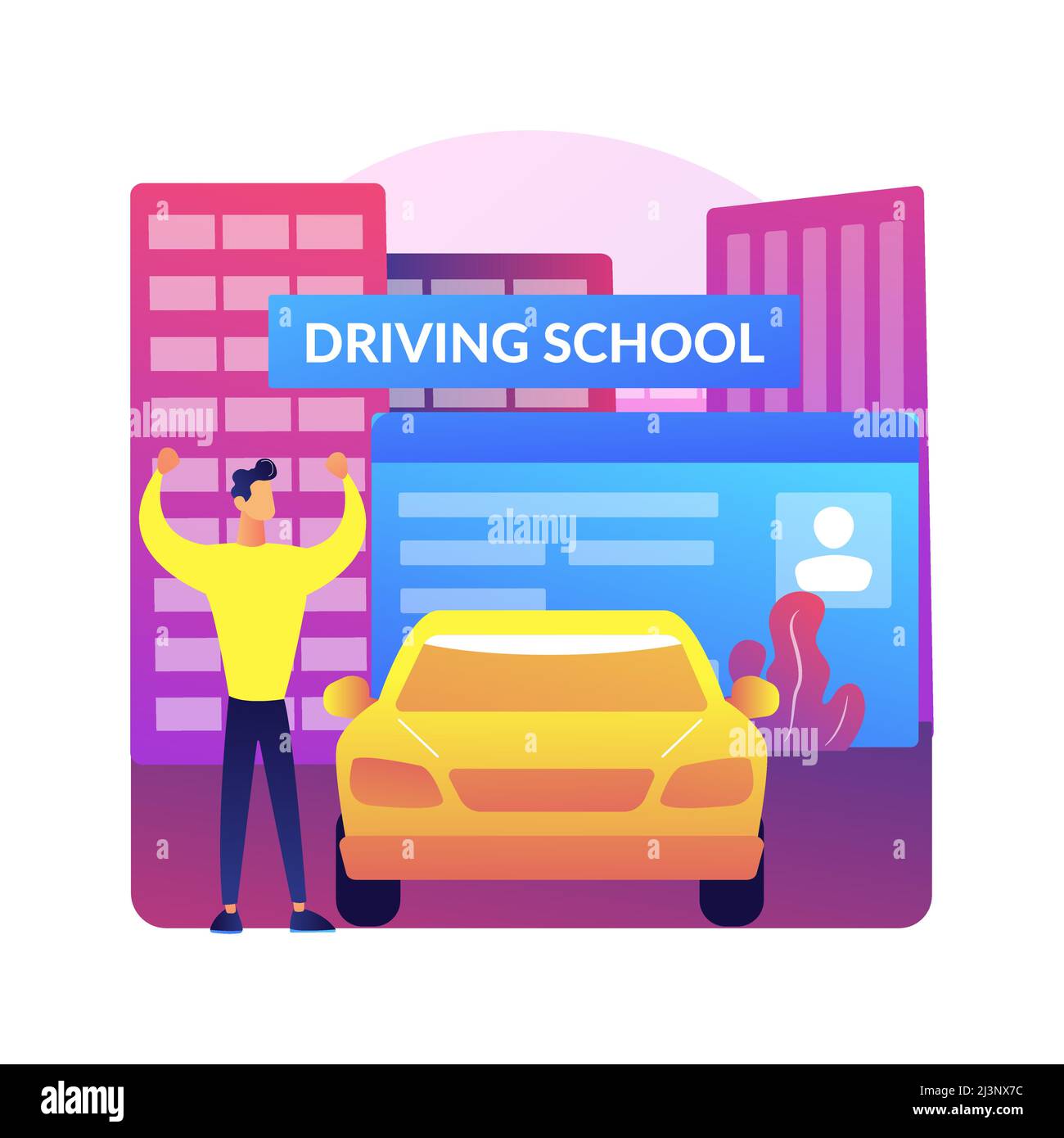Driving lessons test examination Cut Out Stock Images & Pictures - Alamy
