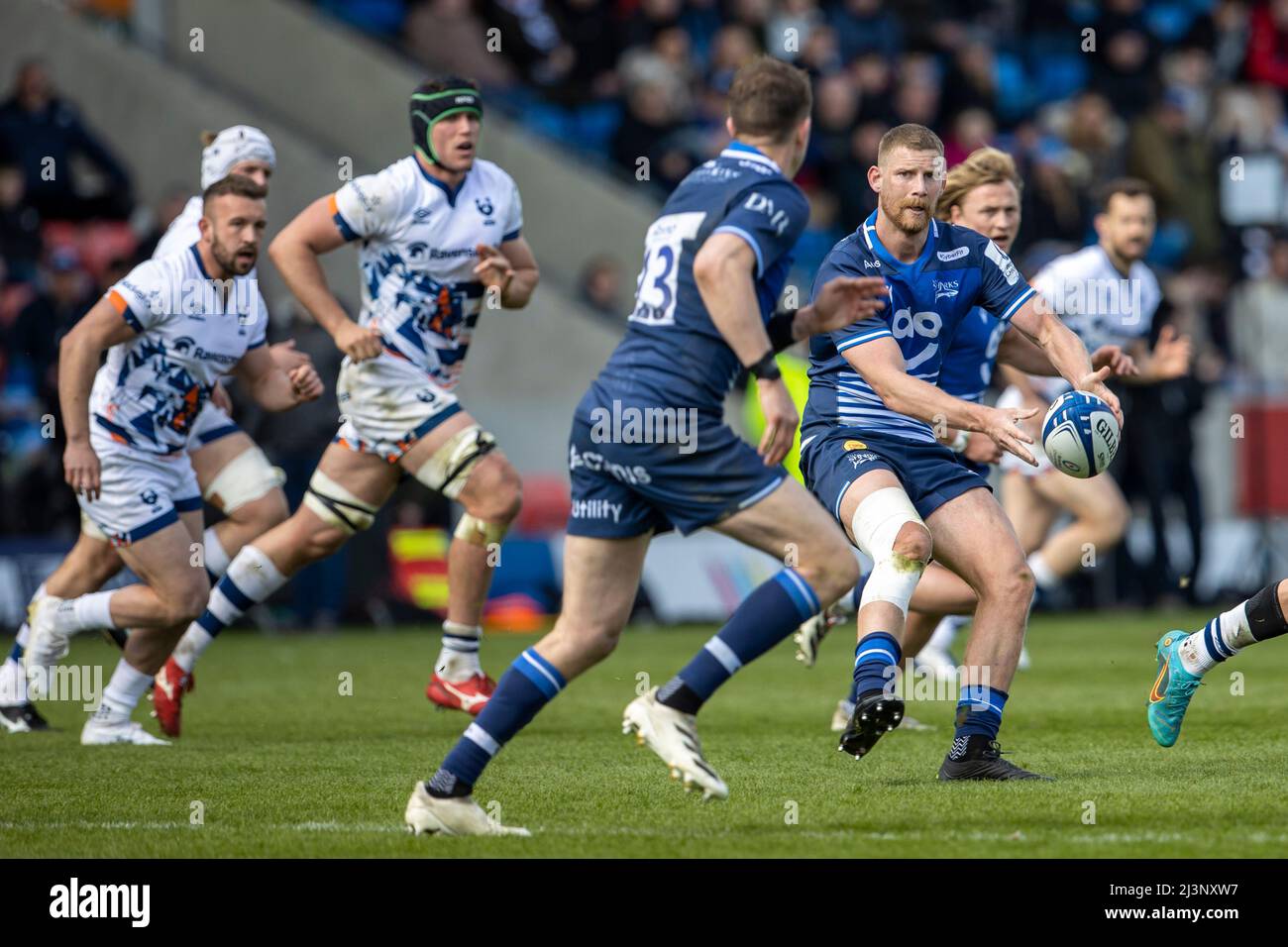 AJ Bell Stadium, Sale, UK. 9th Apr, 2022. European Championship rugby ...
