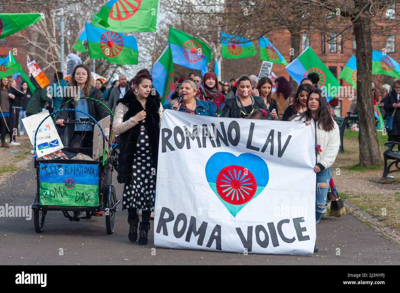 Glasgow, Scotland, UK. 9th April, 2022: The annual International Roma ...