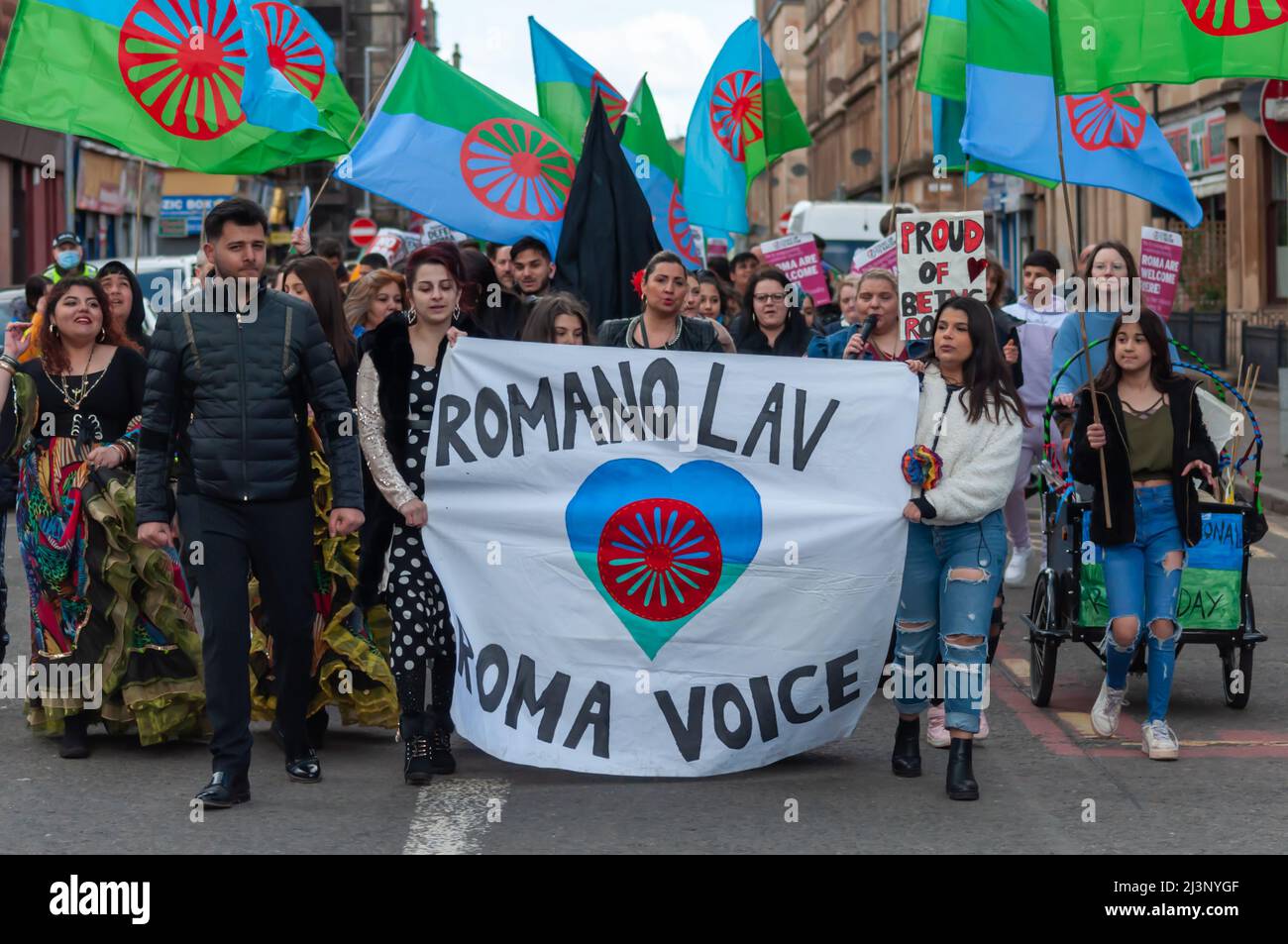 Glasgow, Scotland, UK. 9th April, 2022: The annual International Roma ...