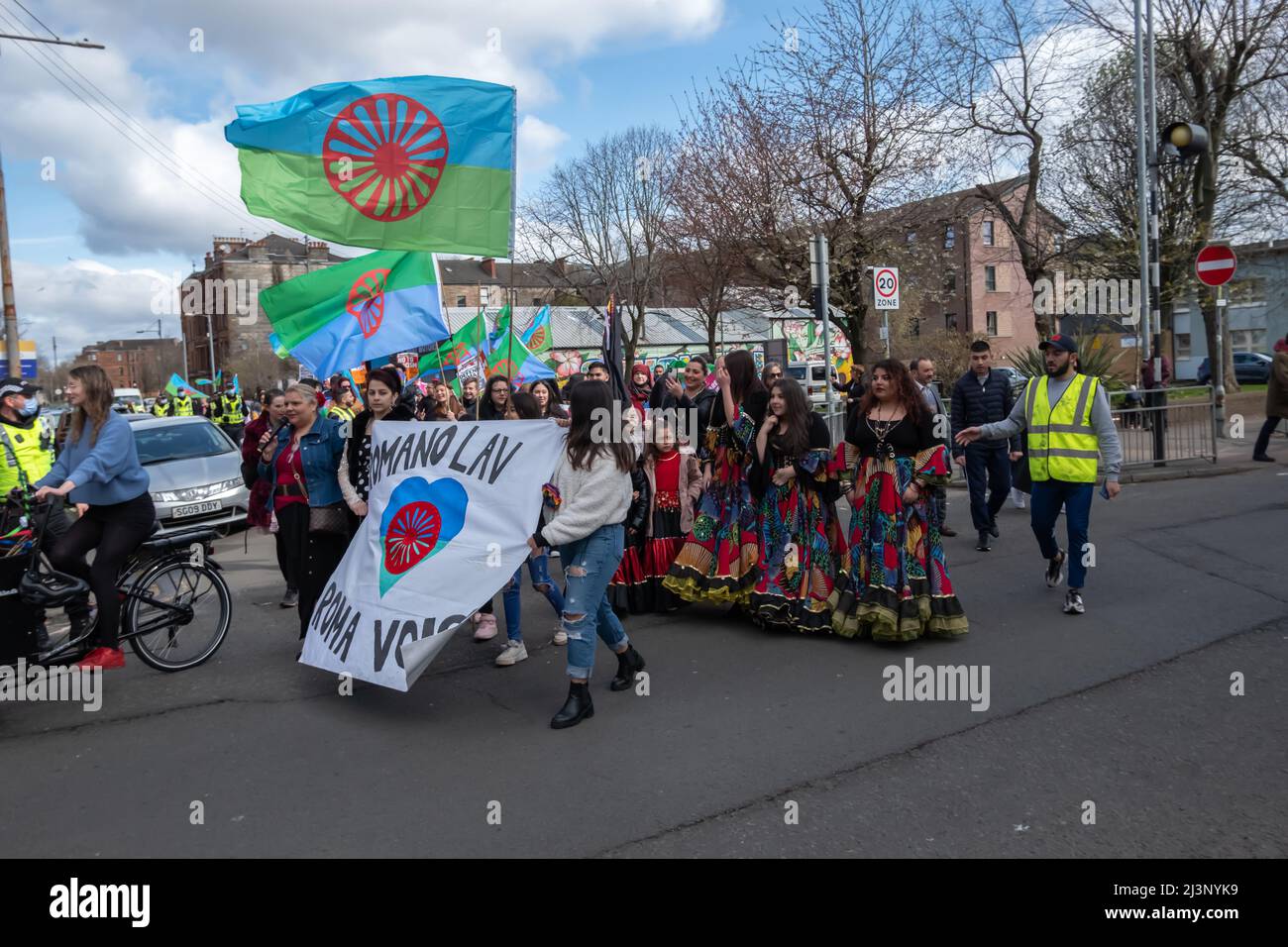 Glasgow, Scotland, UK. 9th April, 2022: The annual International Roma ...