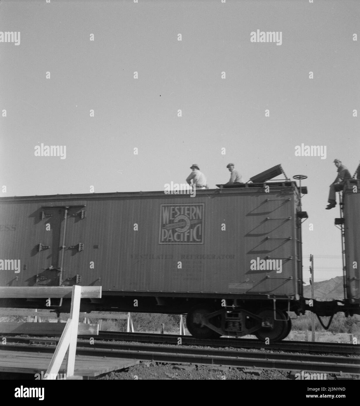 Riding railroad freight car hi-res stock photography and images - Alamy