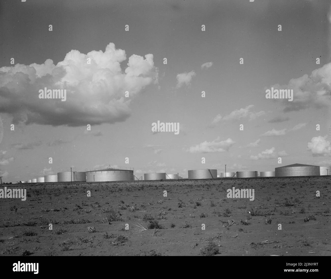 Oil tank farm near Odessa, Texas Stock Photo - Alamy