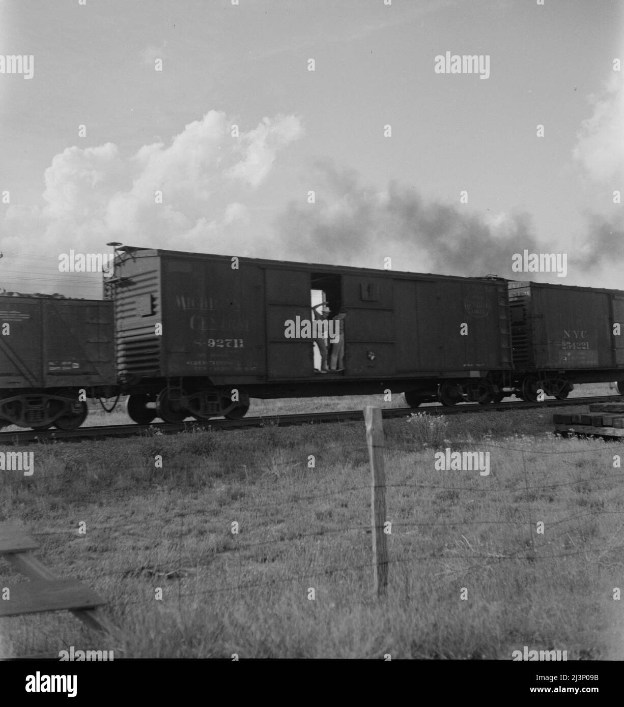 Riding railroad freight car hi-res stock photography and images - Alamy