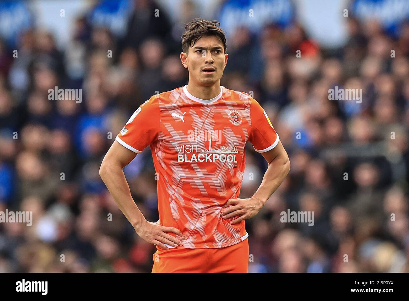 Kenny Dougall #12 of Blackpool during the game Stock Photo - Alamy