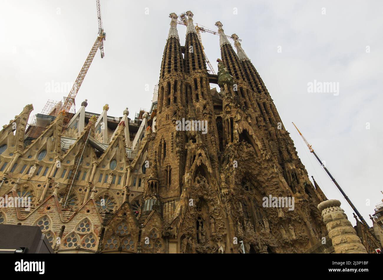 Europe Spain Barcelona Sagrada Familia Interior Interiors Gaudi
