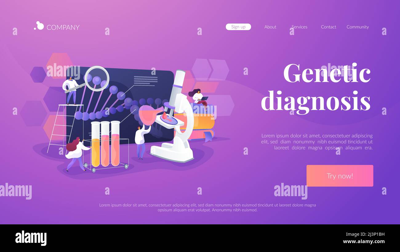 Scientists working with DNA. Doctors doing laboratory research ...