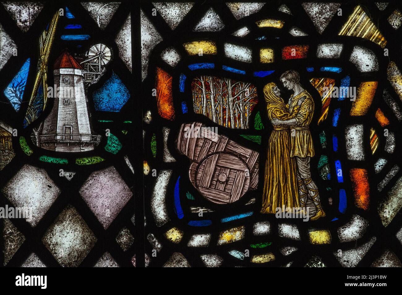 Saint thomas more stained glass hi-res stock photography and images - Alamy