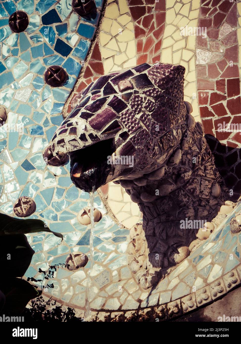 Parc Güell Garden complex with architectural elements Designed by the ...