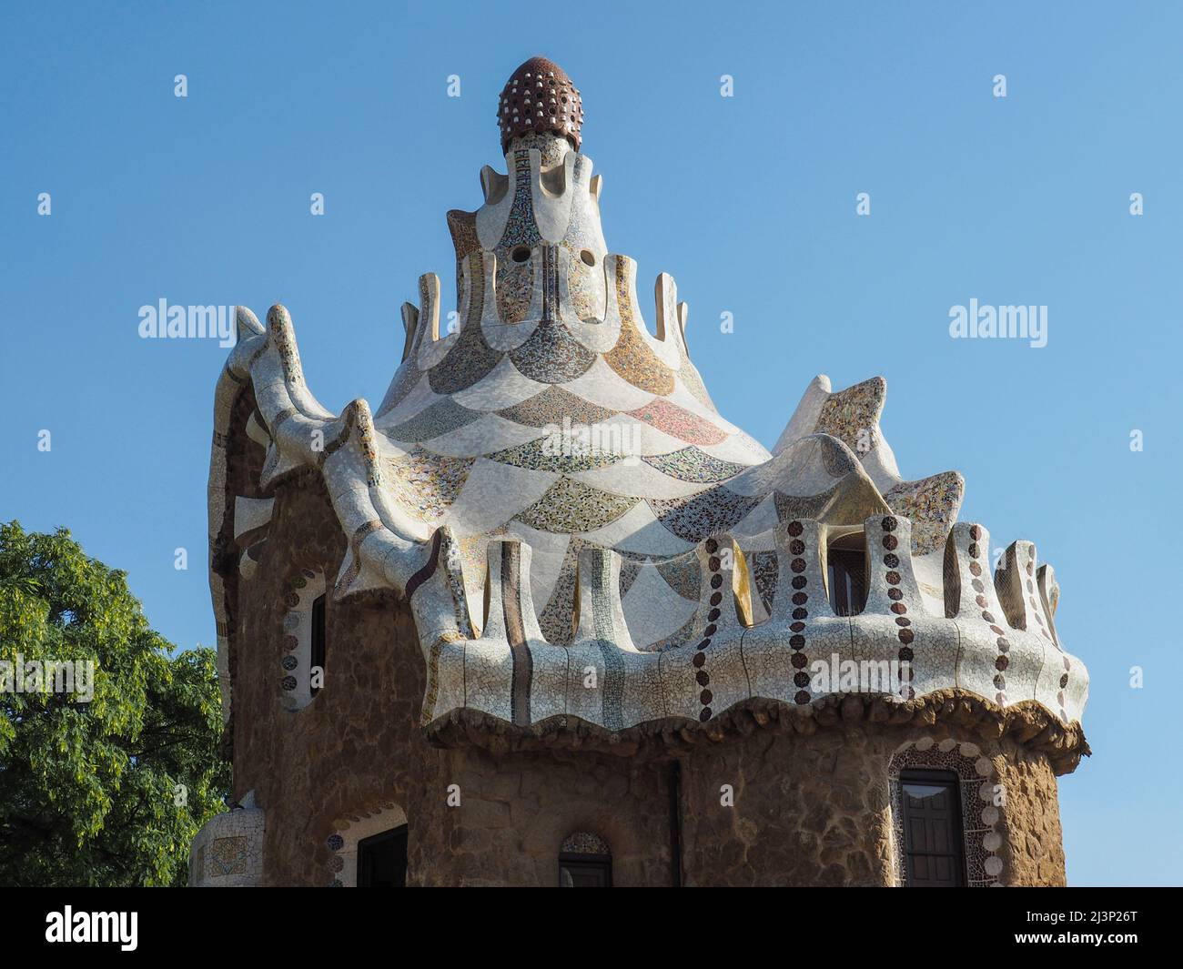 Parc Güell Garden complex with architectural elements Designed by the ...