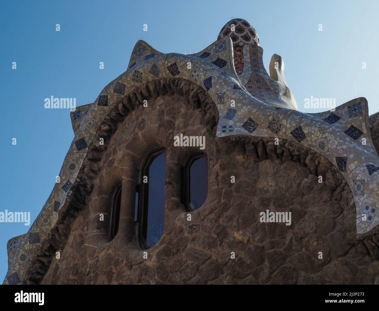 Parc Güell Garden complex with architectural elements Designed by the ...