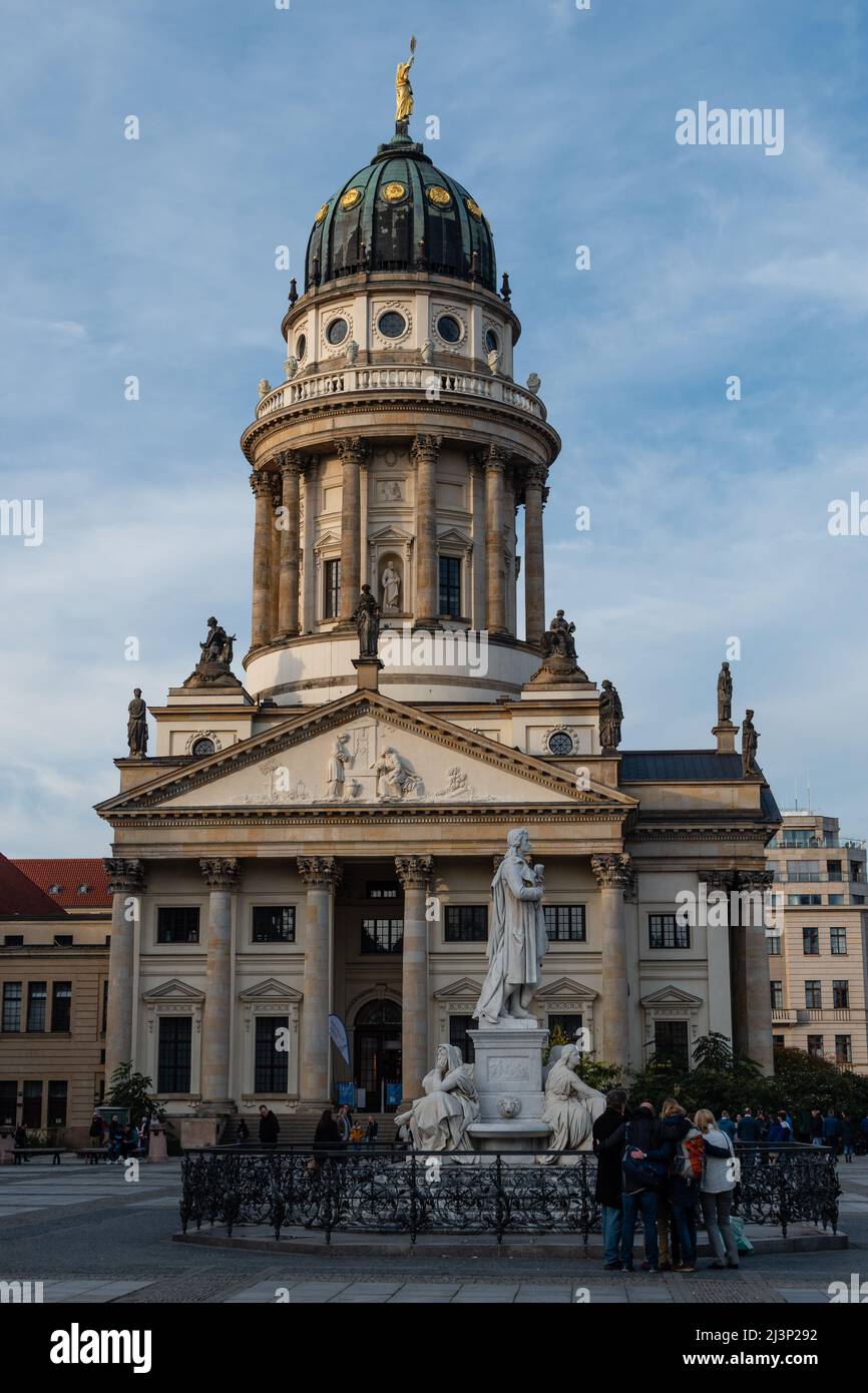 The French Cathedral (Französischer Dom) on Gendarmenmarkt square in ...