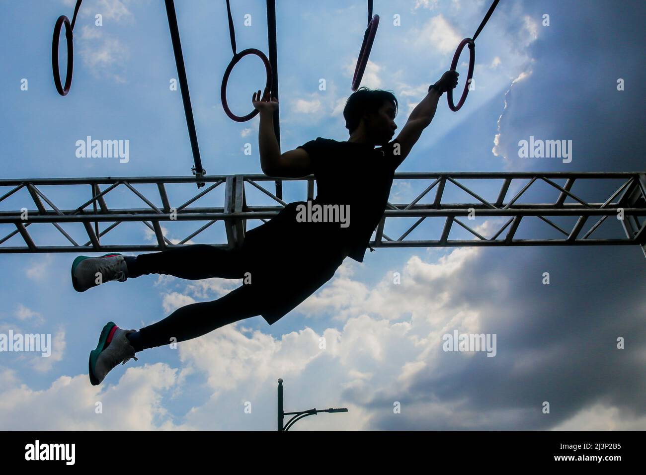 Pasig City. 9th Apr, 2022. A contestant participates in the Philippine ...