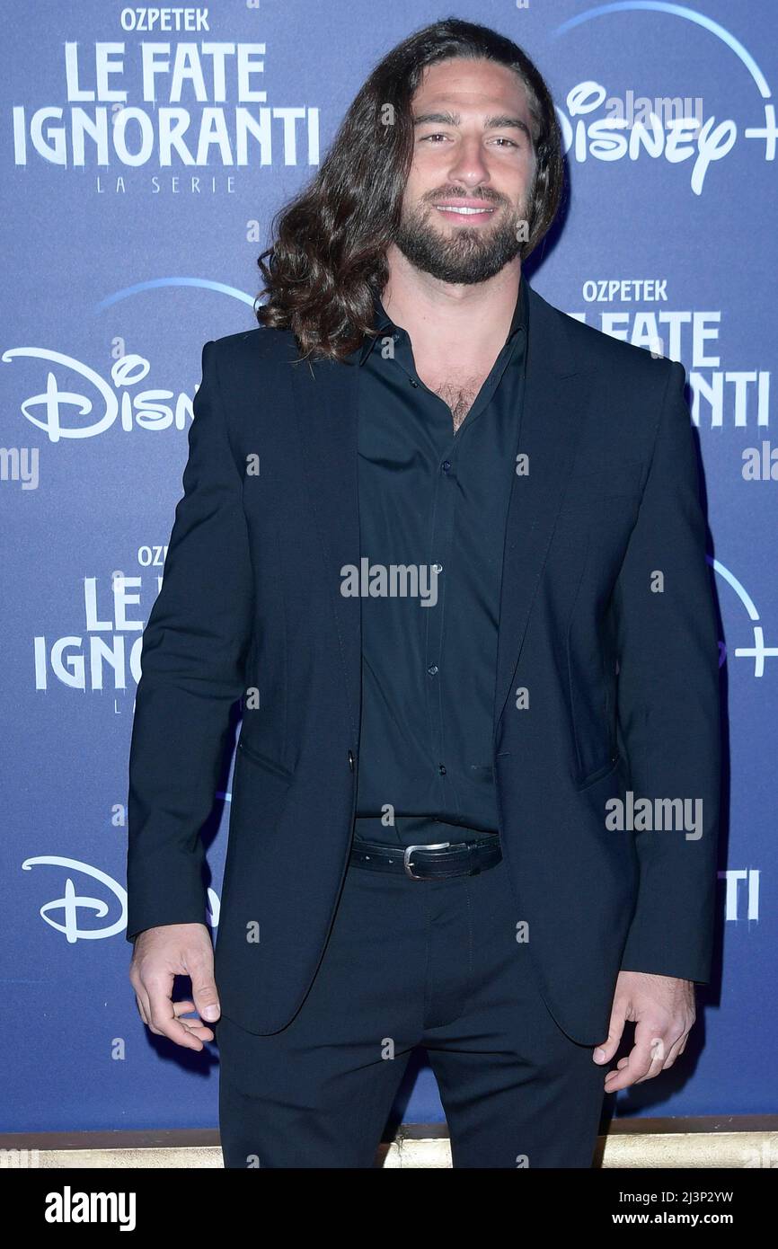 Rome, Italy. 08th Apr, 2022. Alvise Rigo attends the red carpet of the ...