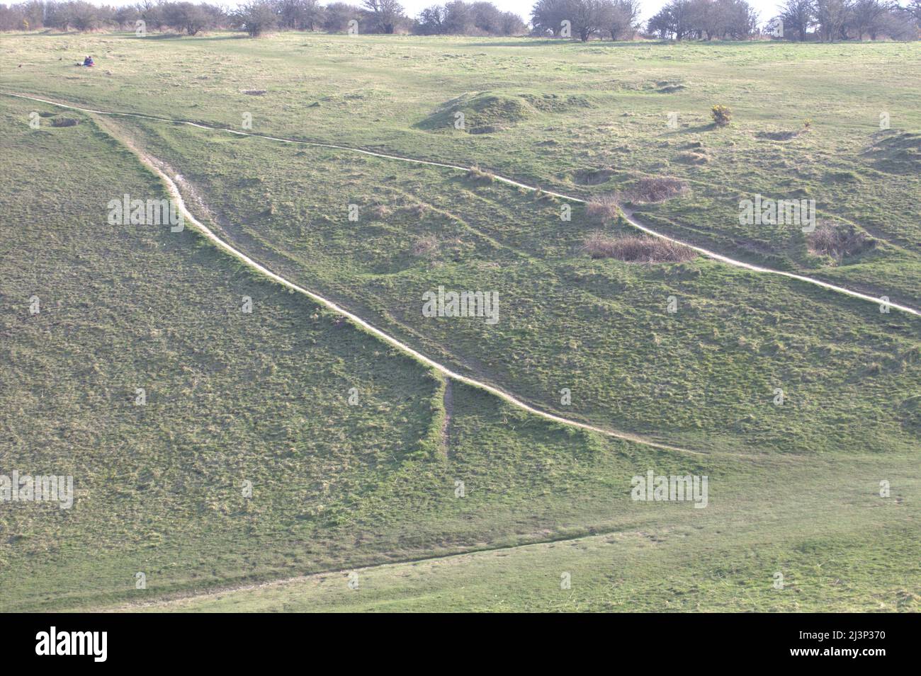 Empty open grass land hi-res stock photography and images - Alamy
