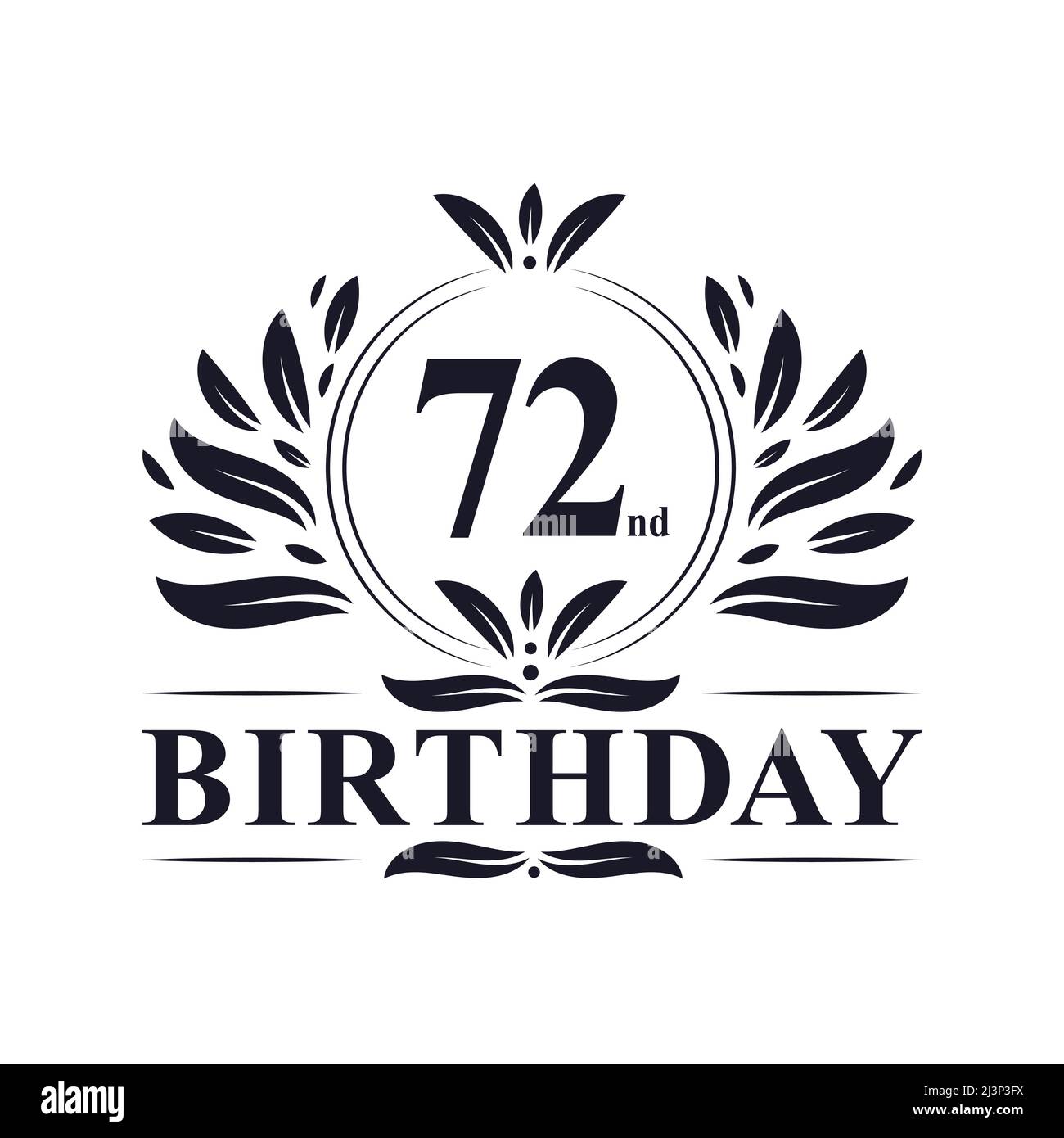 72 birthday logo hi-res stock photography and images - Alamy