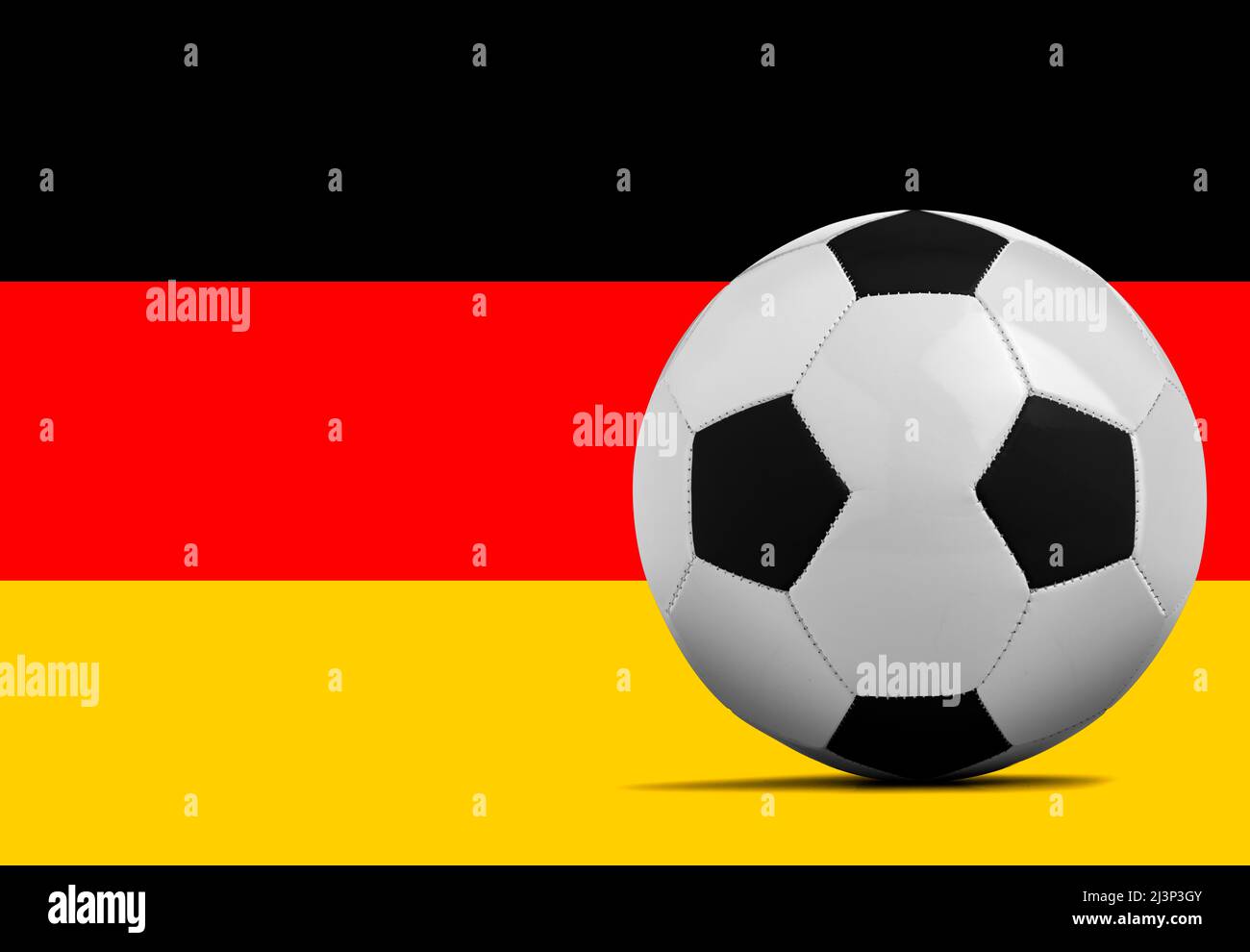 Blank Soccer ball with Germany national team flag Stock Photo - Alamy