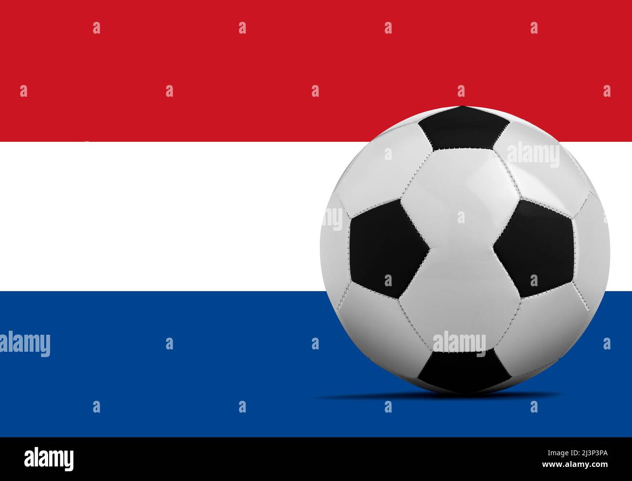 Blank Soccer ball with Netherlands national team flag Stock Photo - Alamy