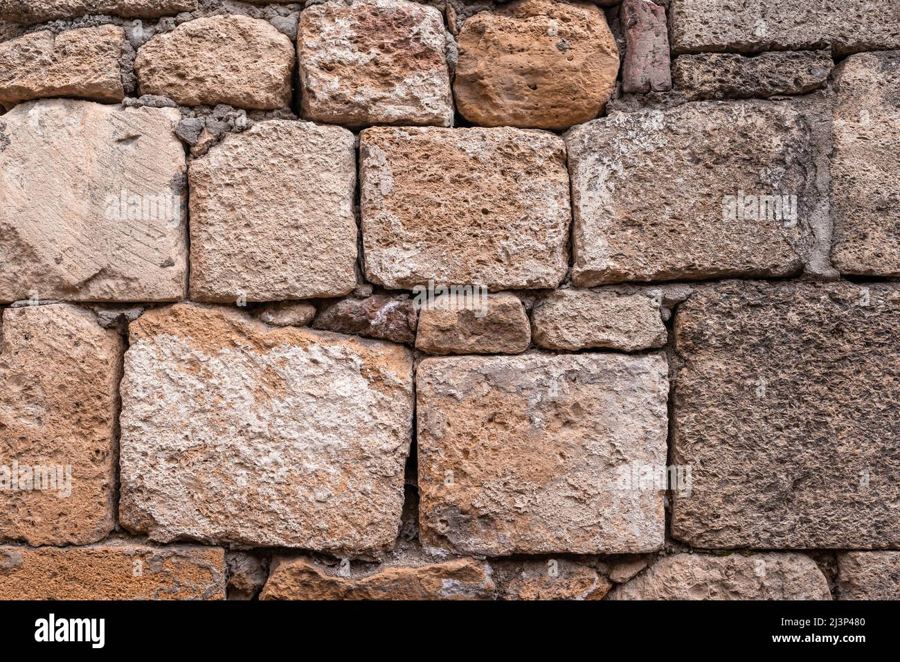 Texture of a stone wall. Old castle stone wall texture background ...