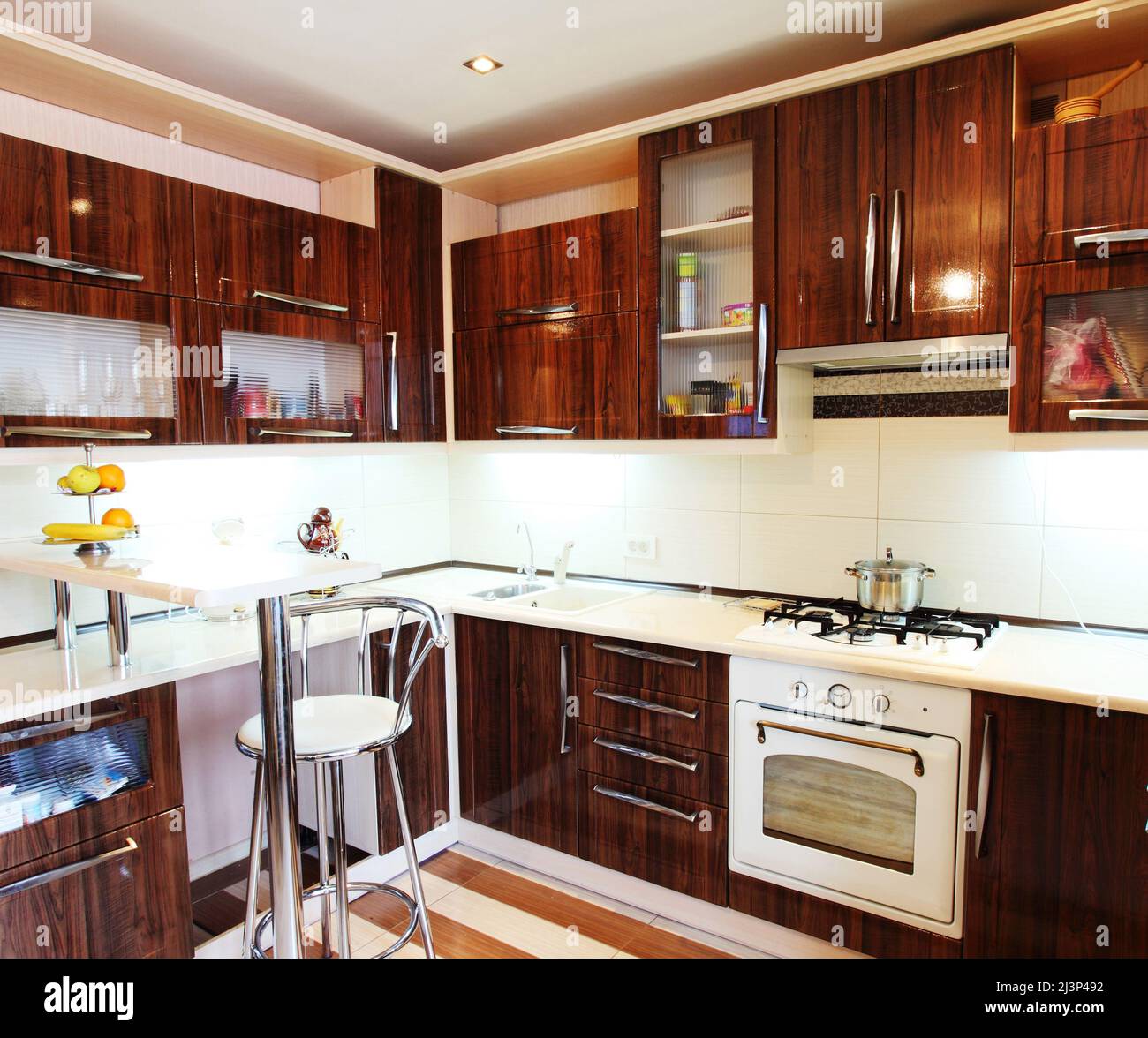 The new kitchen room, modern design Stock Photo - Alamy