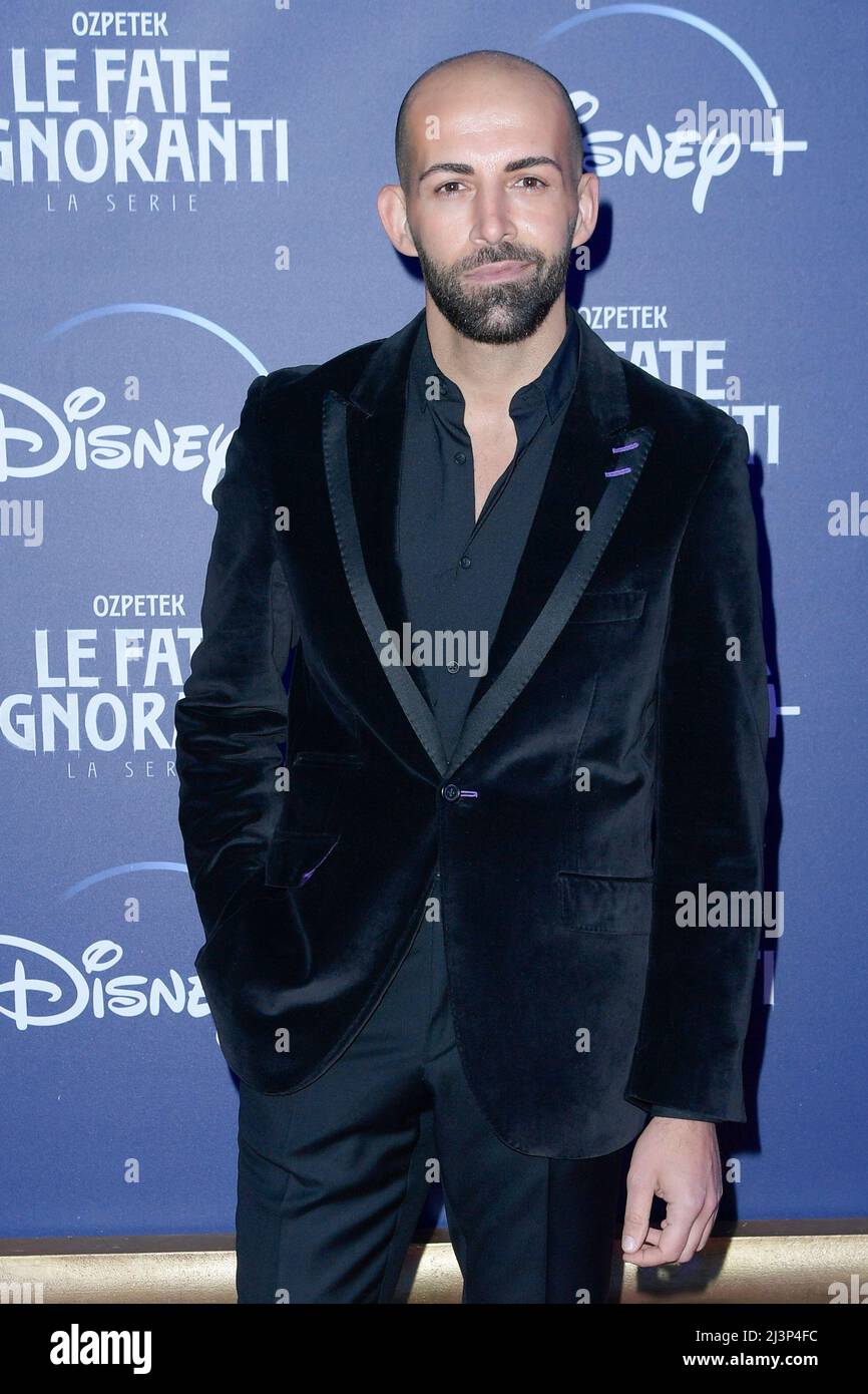 Rome, Italy. 08th Apr, 2022. Angelo Rifino attends the red carpet of ...
